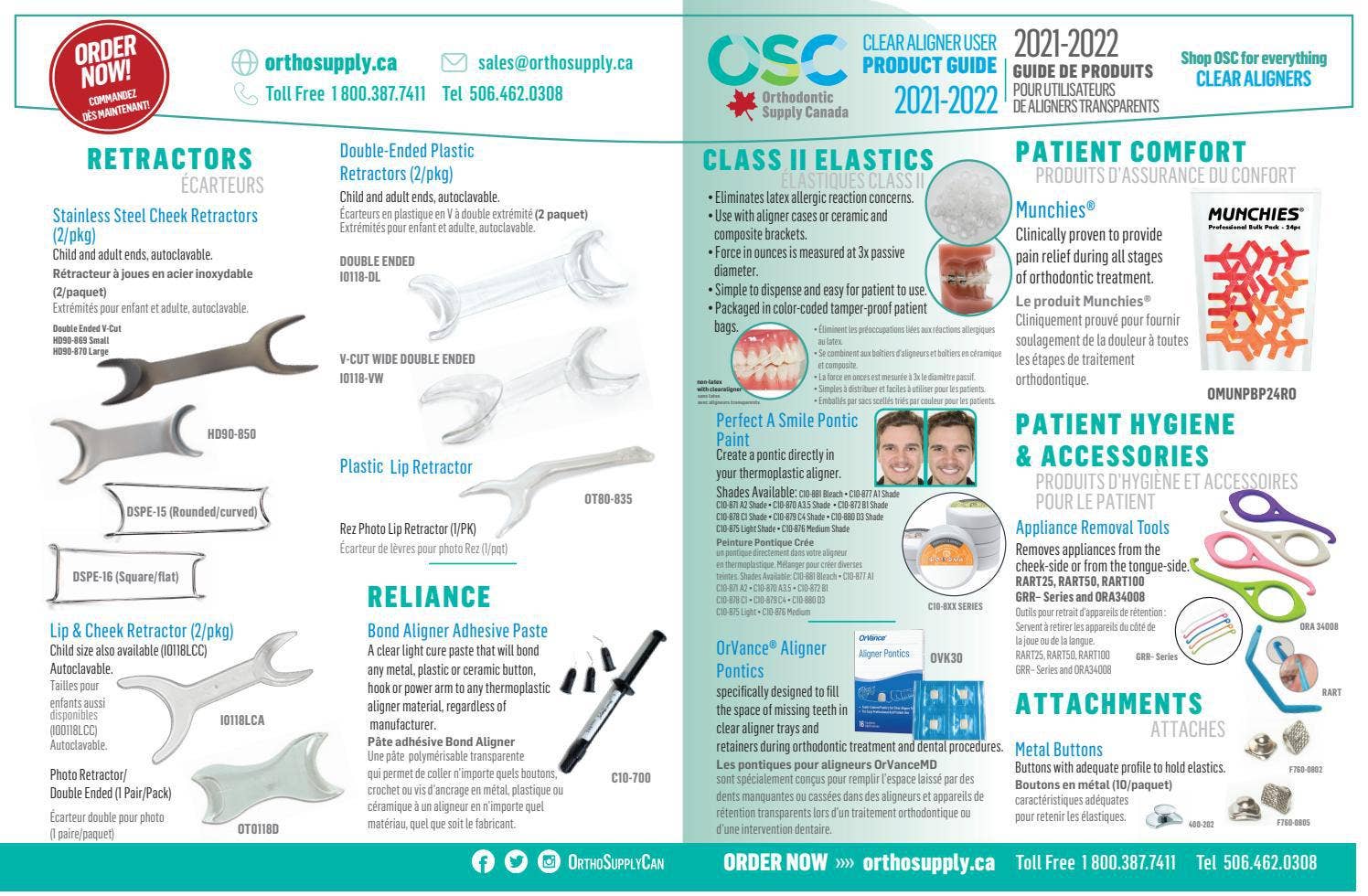 2020-2021 Clear Aligner Product Guide by Orthodontic Supply of Canada ...