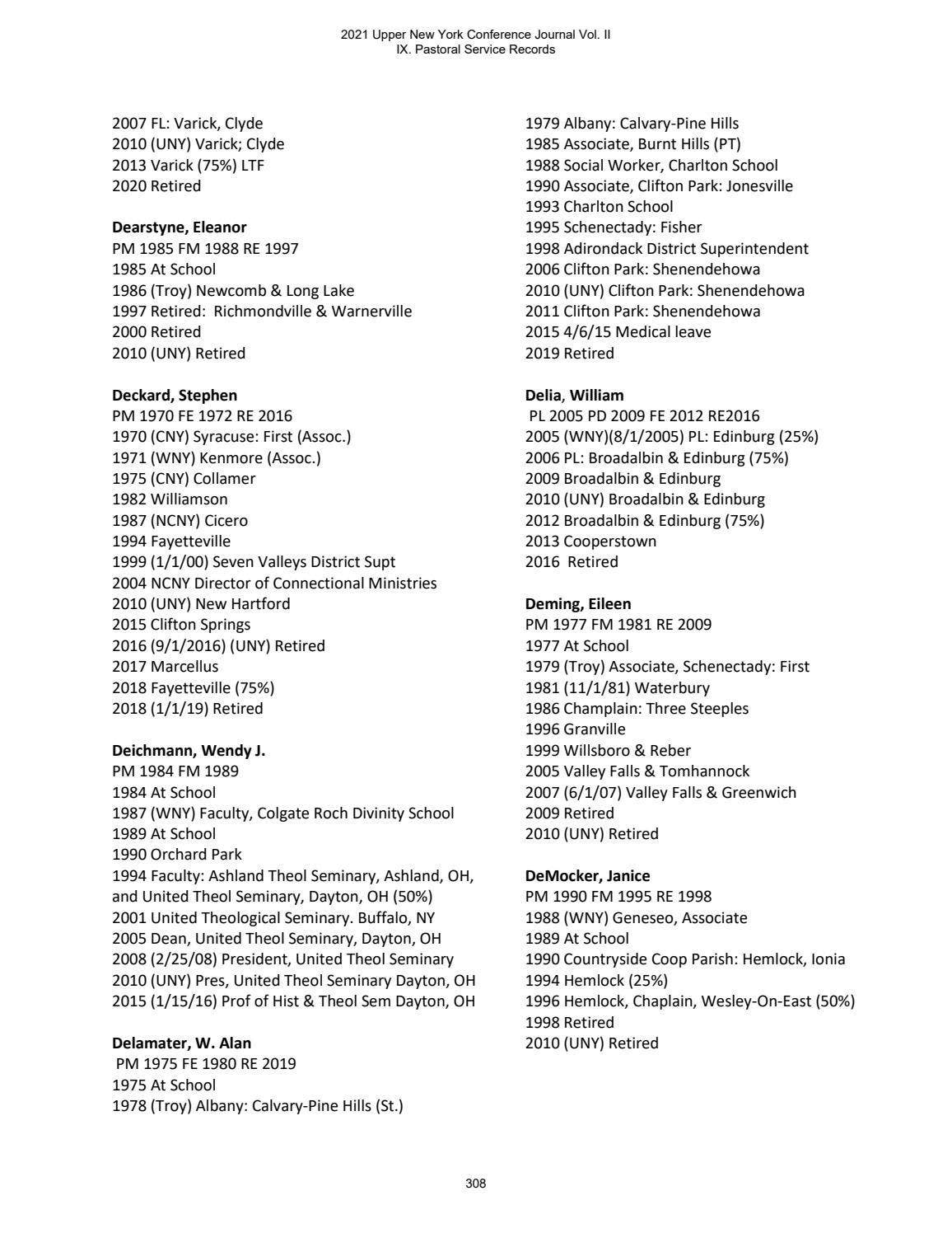 2021 Upper New York Journal, Volume II by Upper New York Conference - Issuu