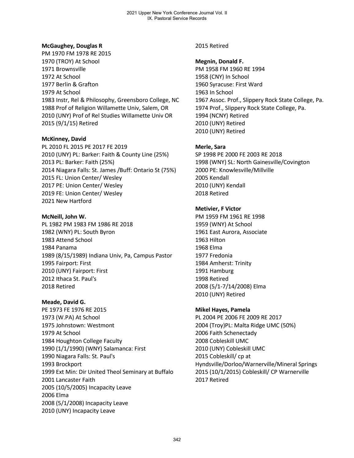 2021 Upper New York Journal, Volume II by Upper New York Conference - Issuu
