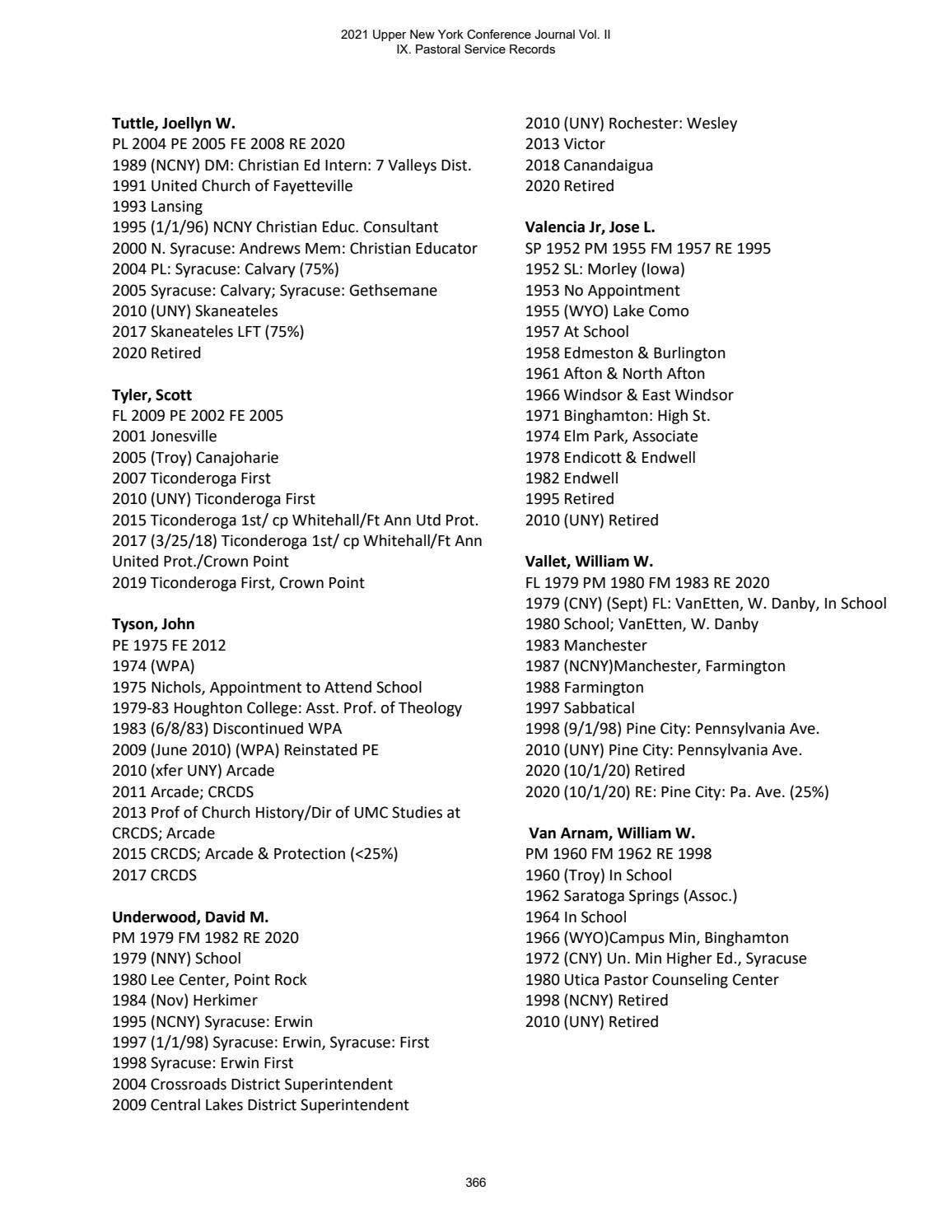 2021 Upper New York Journal, Volume II by Upper New York Conference - Issuu