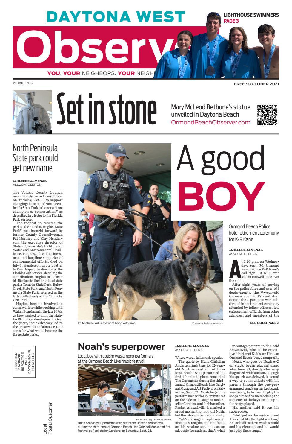 Daytona West Observer 10-14-21 by palmcoastobserver1 - Issuu