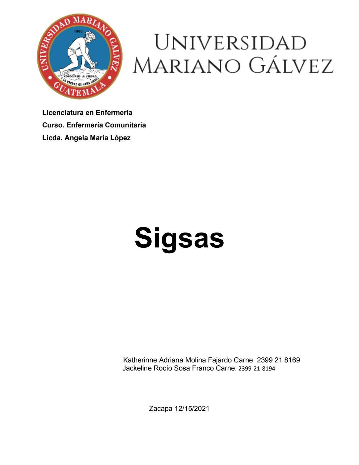 SIGSAS by jrociososa - Issuu