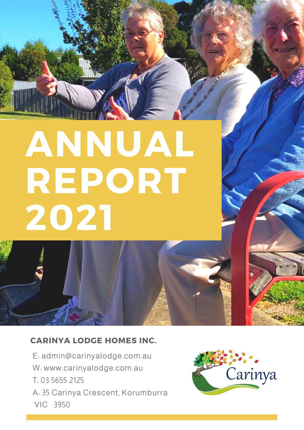 Carinya Annual Report 2021 by carinya - Issuu