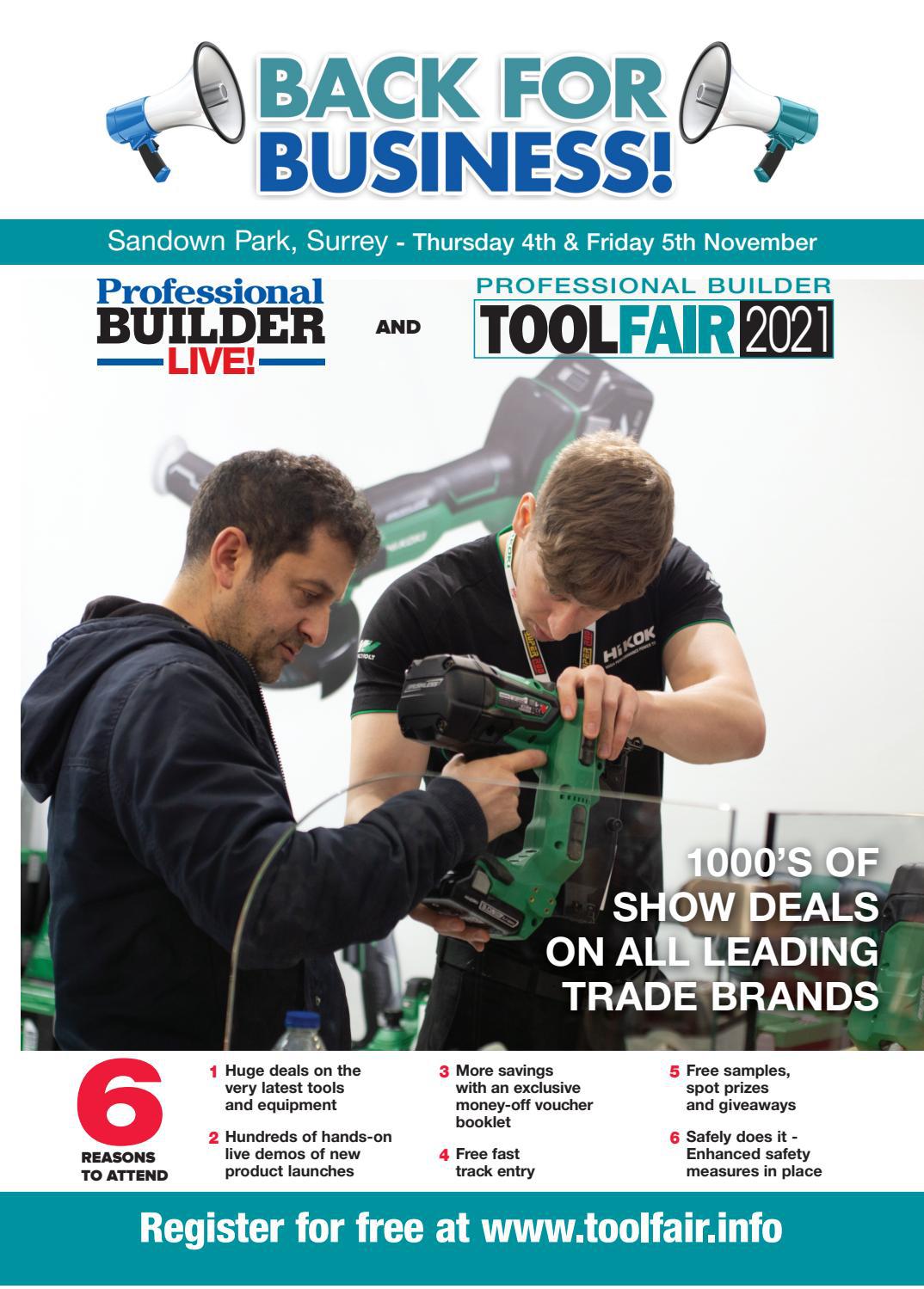 Toolfair/Pro Builder Live Sandown 21 Newsletter by Hamerville Media ...