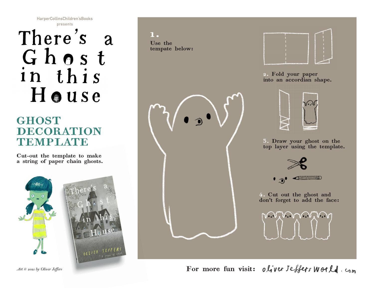 Bumper Halloween activity pack from There's a Ghost in this House by ...