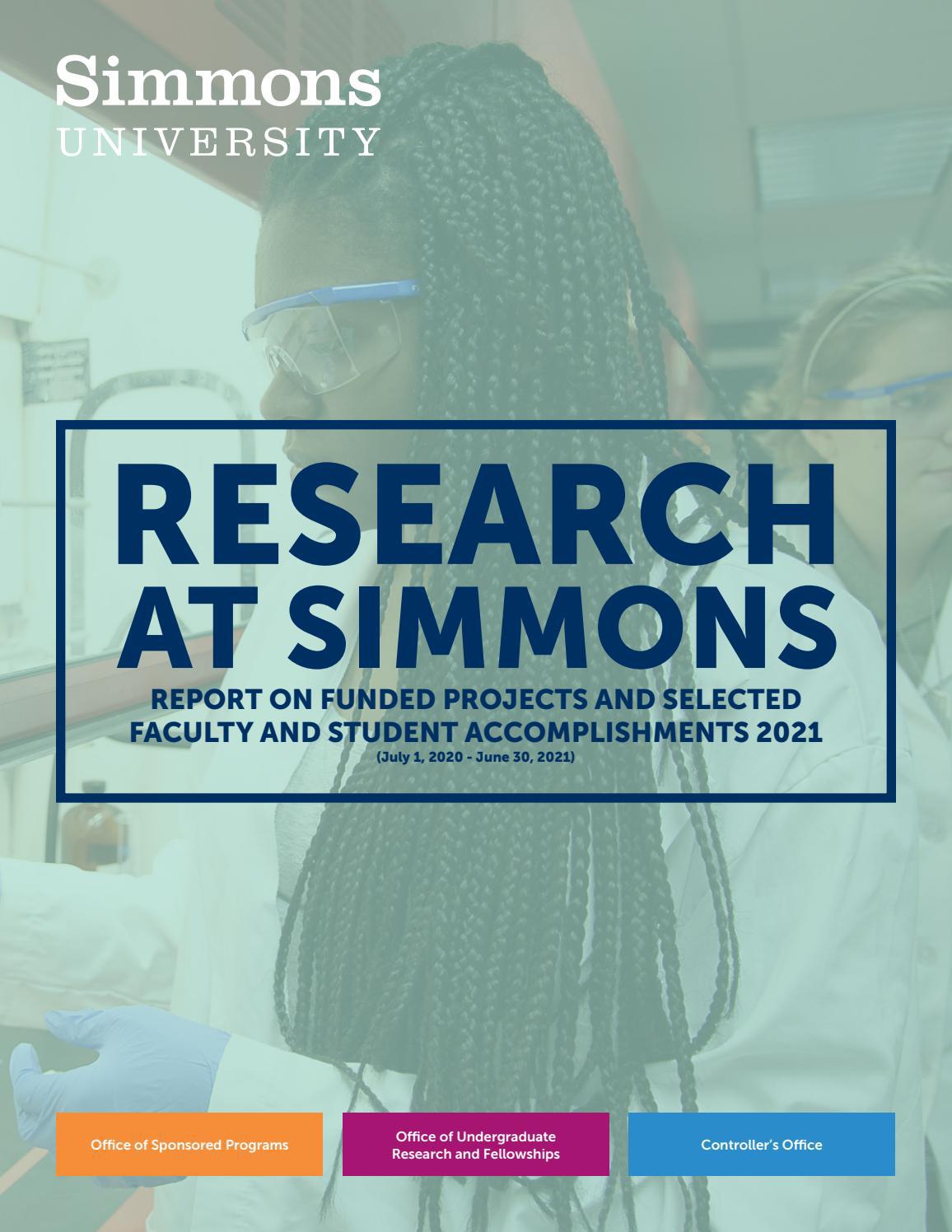Research at Simmons Annual Report for FY2020-2021 by Simmons University ...