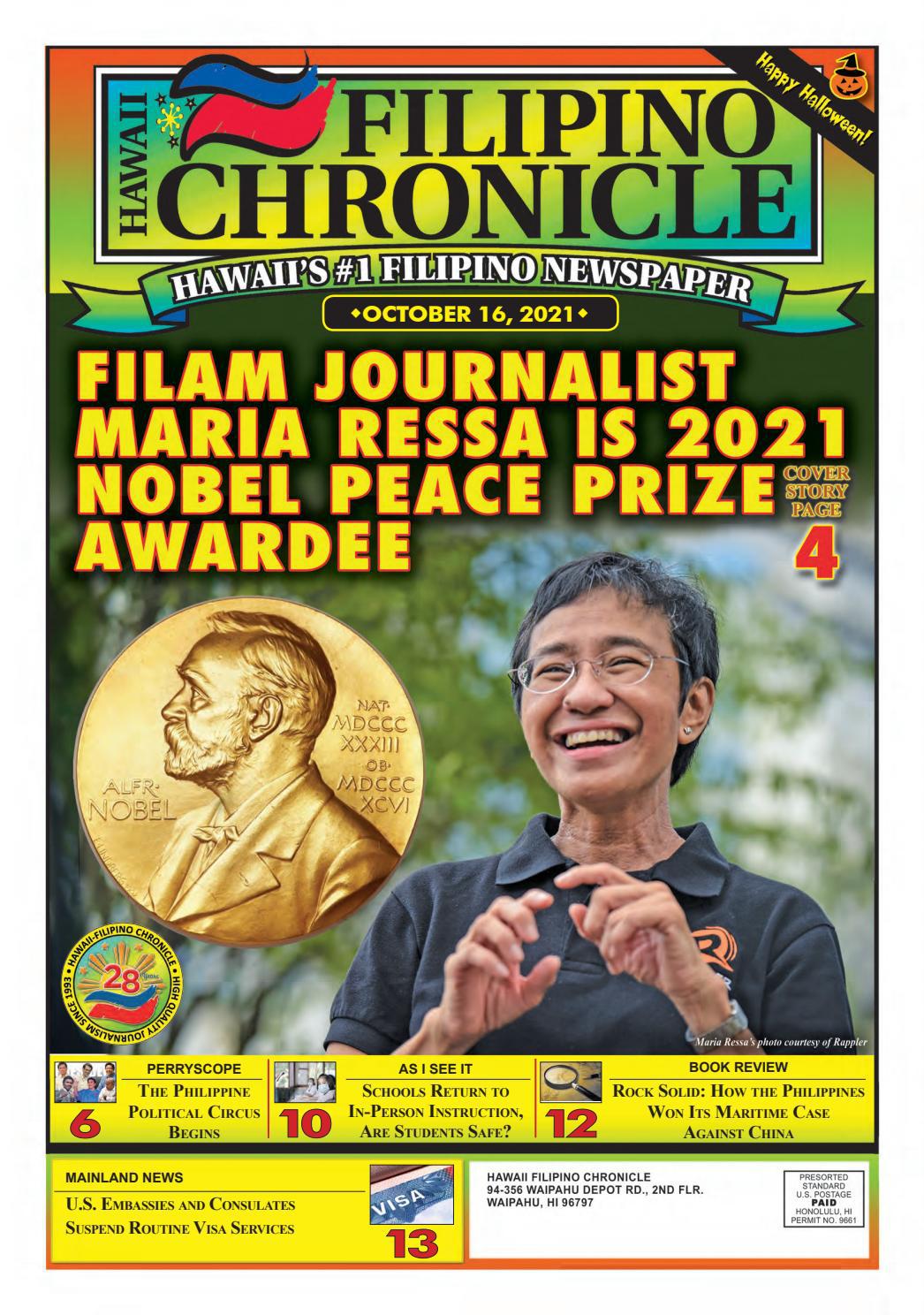 Hawaii Filipino Chronicle - October 16, 2021 by Hawaii Filipino ...