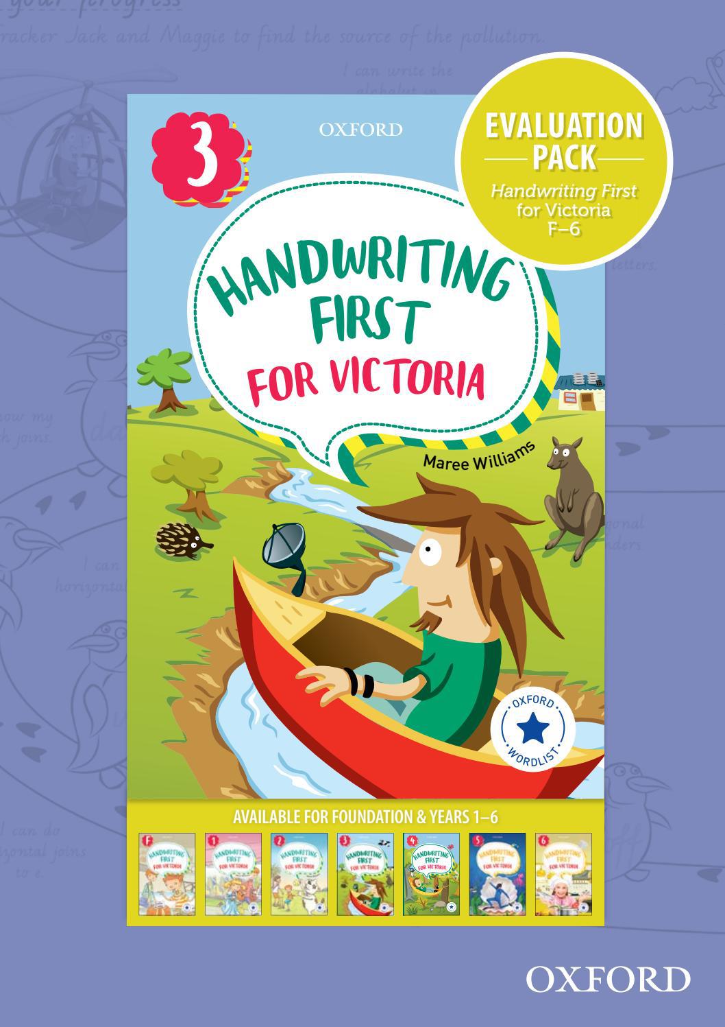 Oxford handwriting Eval Pack VIC by OUPANZ - Issuu