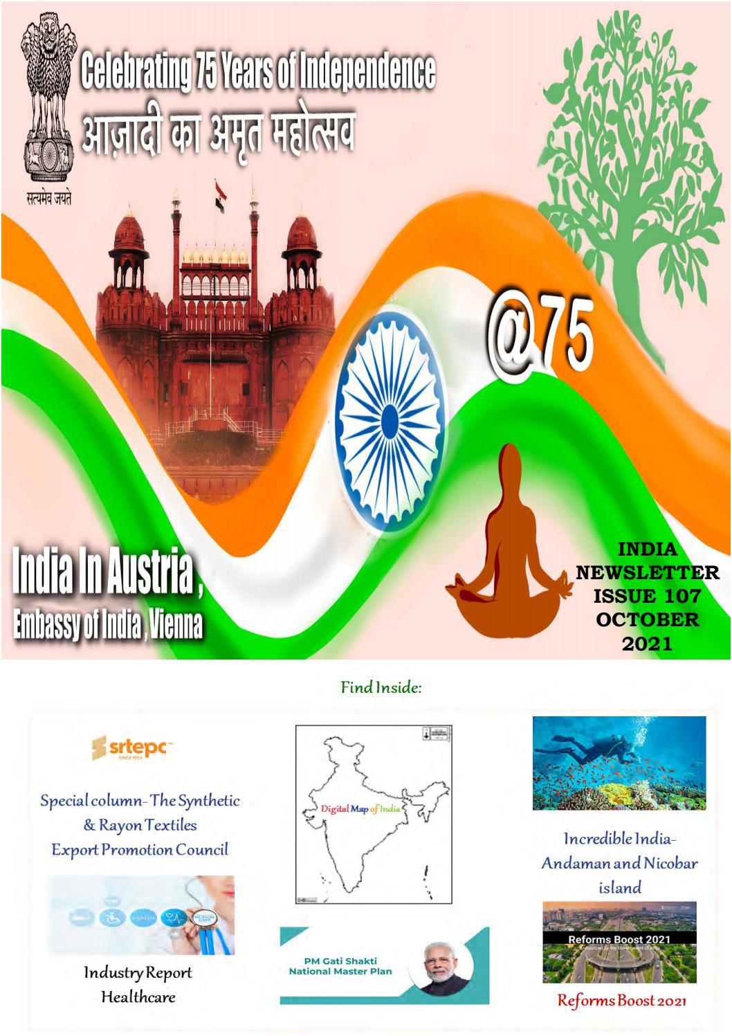 Embassy of India Newsletter- October 2021 by Indian Embassy Vienna - Issuu