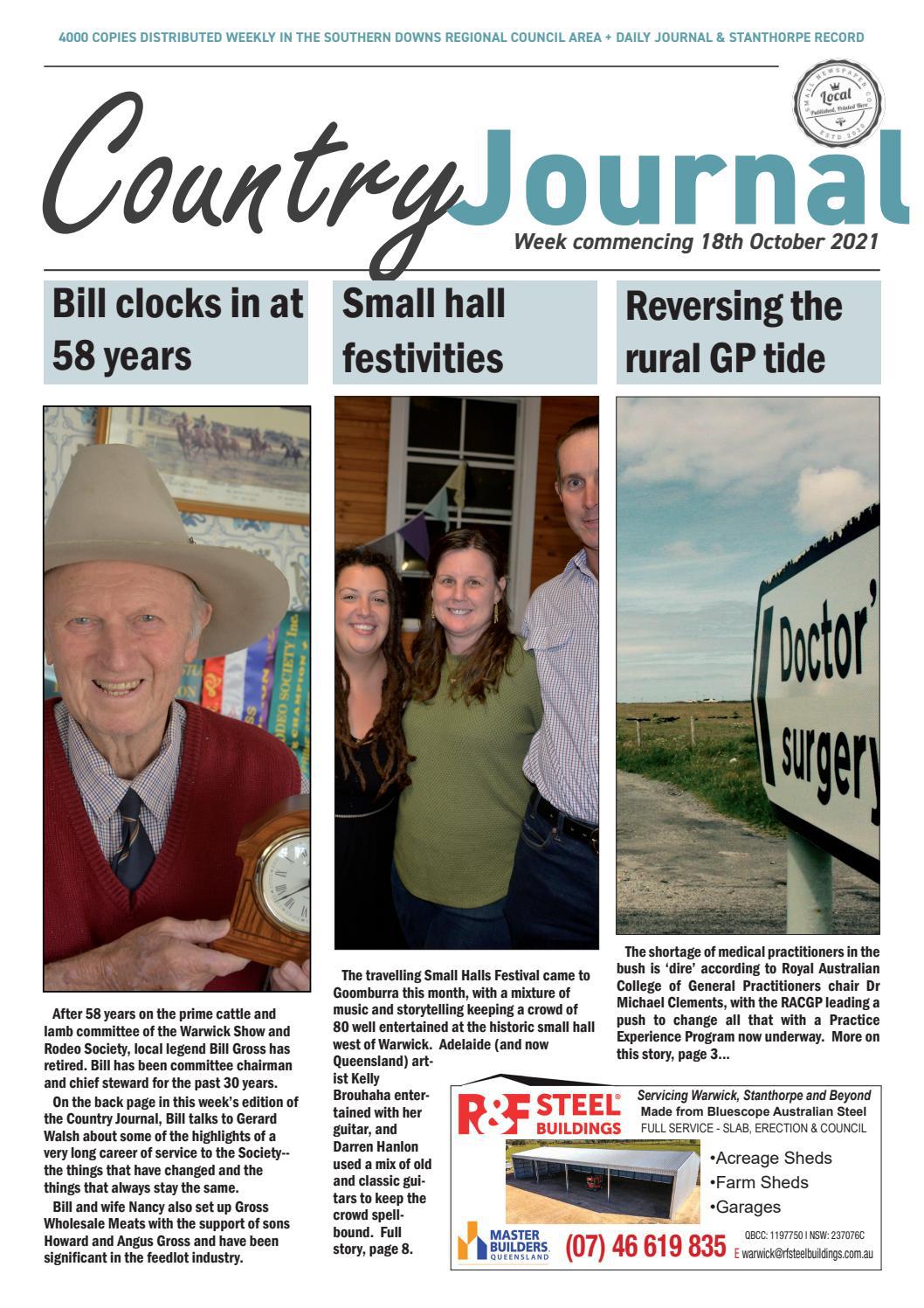 Country Journal, Edition #19 - October 18, 2021 by SmallNewspaperCo - Issuu