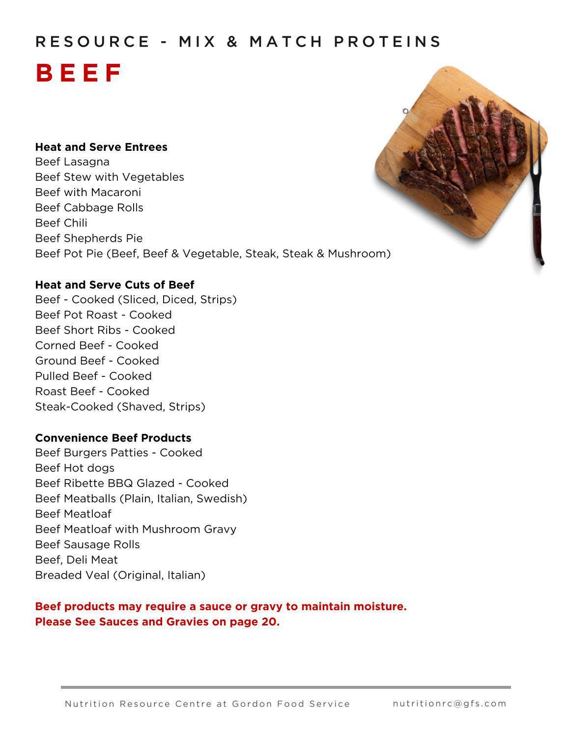 Gordon Food Service - Mix & Match Meal Solutions by ...
