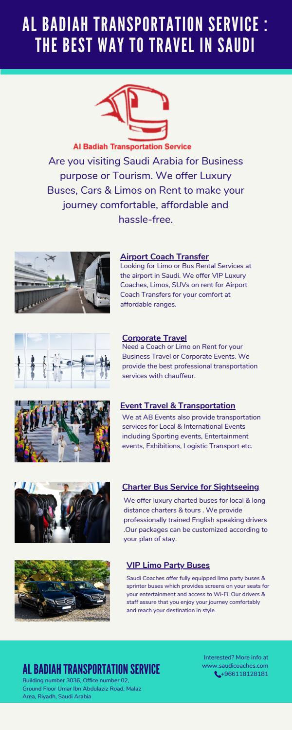 VIP Limo & Luxury Bus Rental Service in Saudi Arabia by Saudi Coaches ...