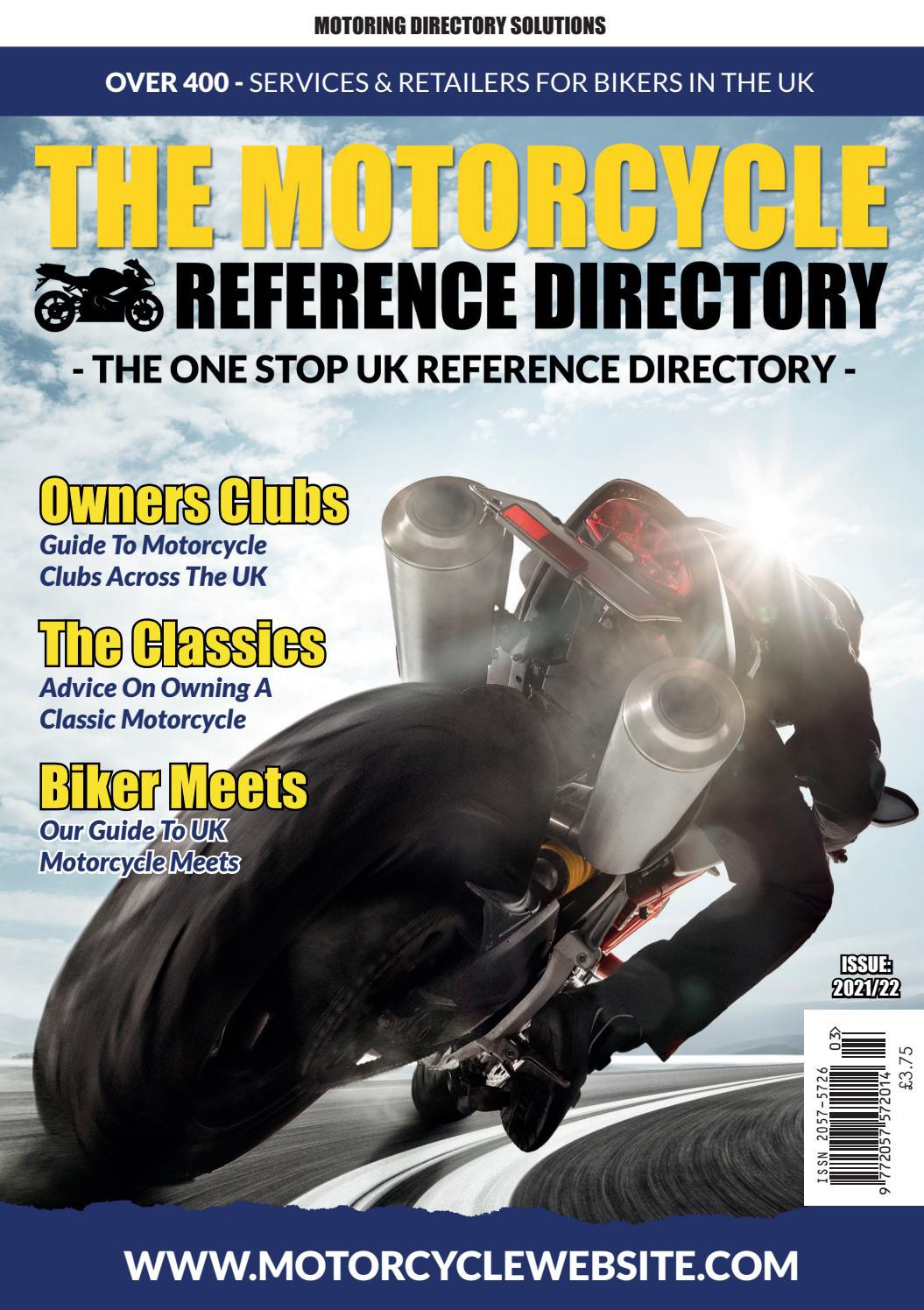 The Motorcycle Reference Directory 2021/22 by Media Chameleon Ltd - Issuu