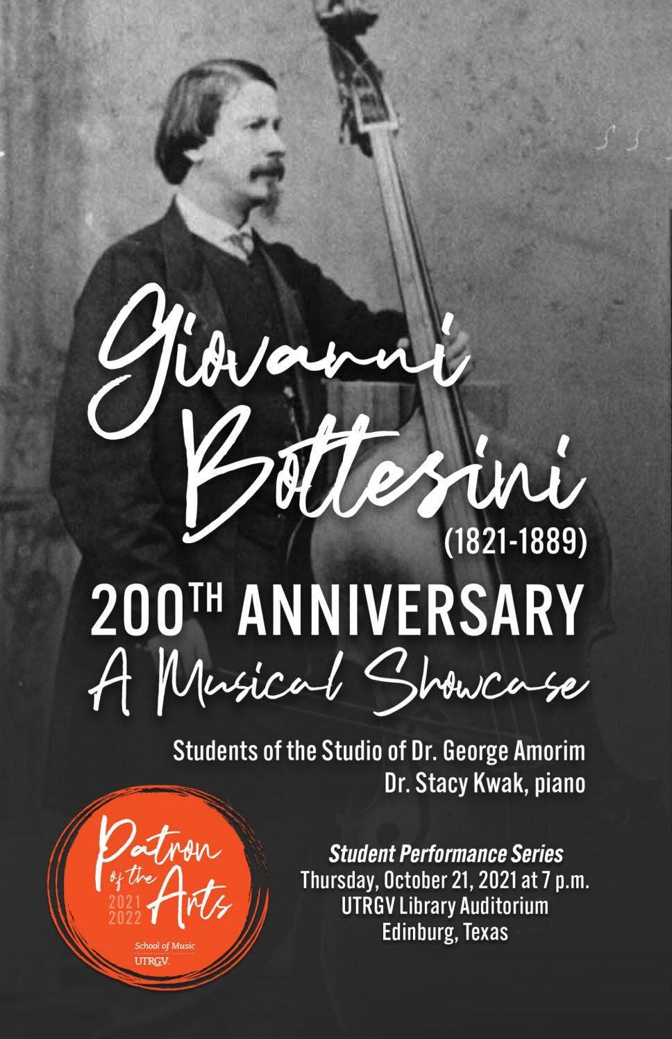 Program - Bottesini's 200th Anniversary: A Musical Showcase by UTRGVSoM ...