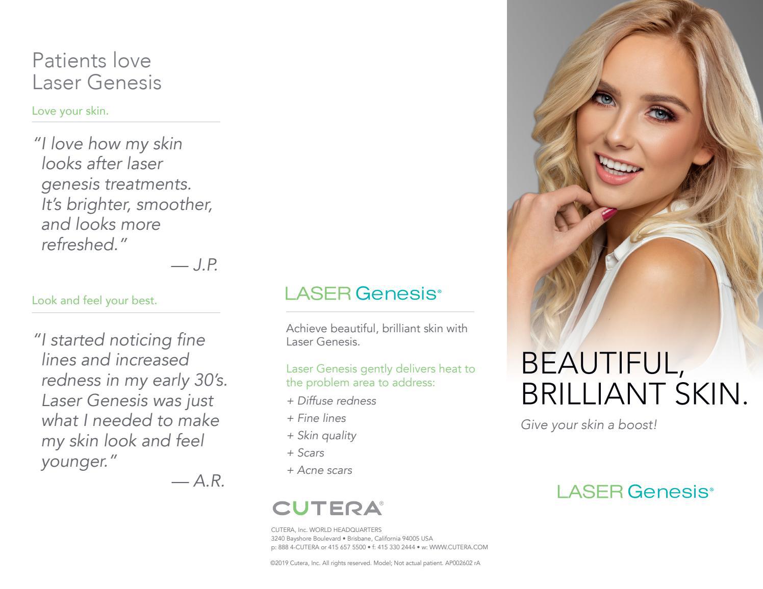 LASER Genesis Patient Pamphlet by Cutera - Issuu