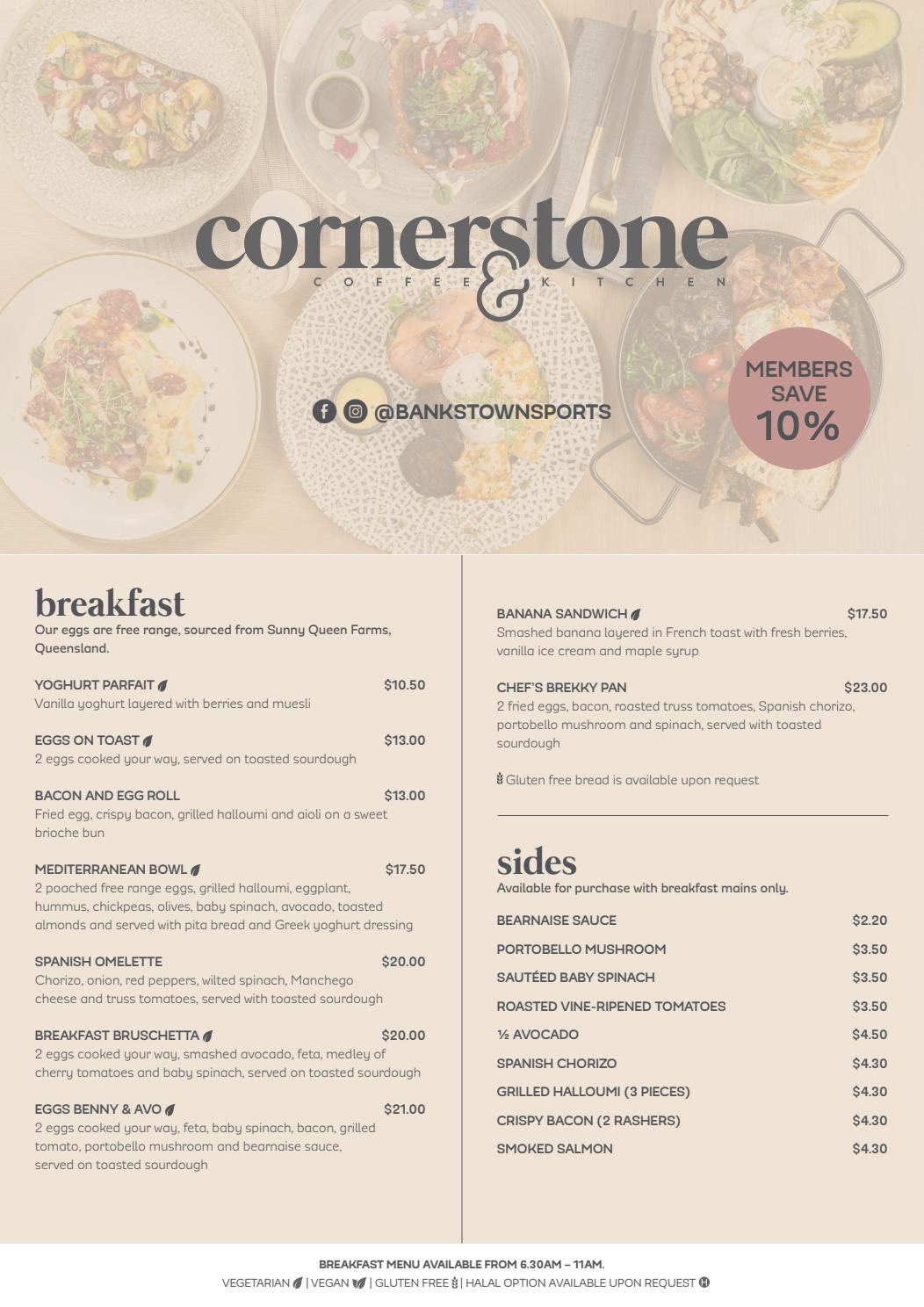 Cornerstone Menu by Bankstown Sports Club - Issuu