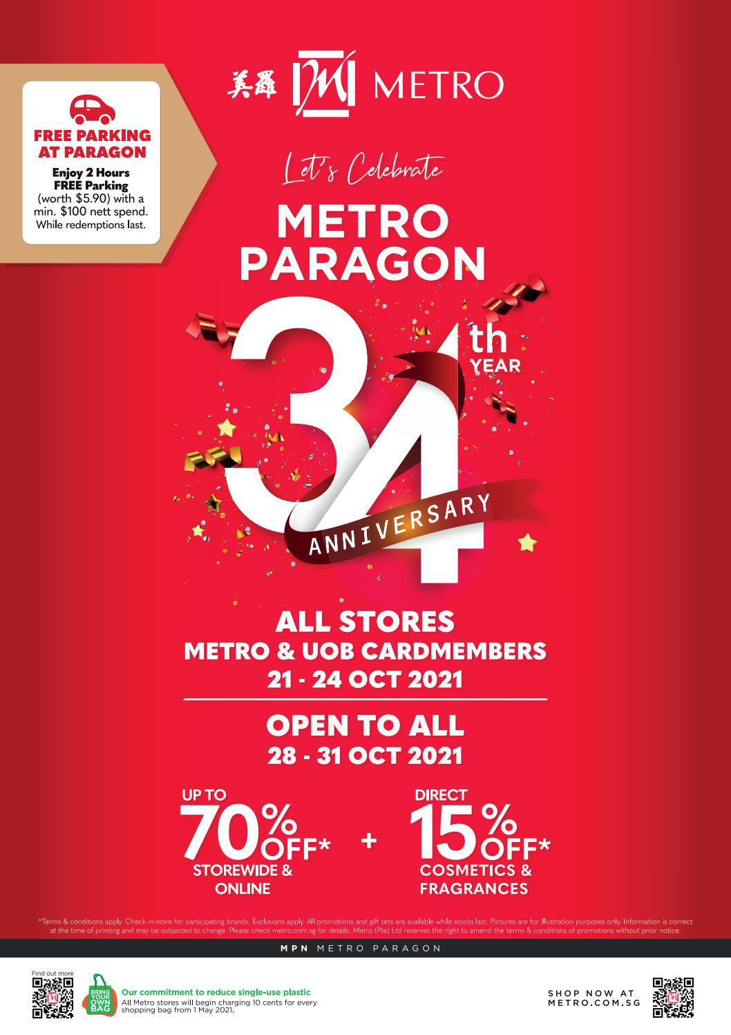 Metro Paragon 34th Anniversary by Metrosingapore - Issuu