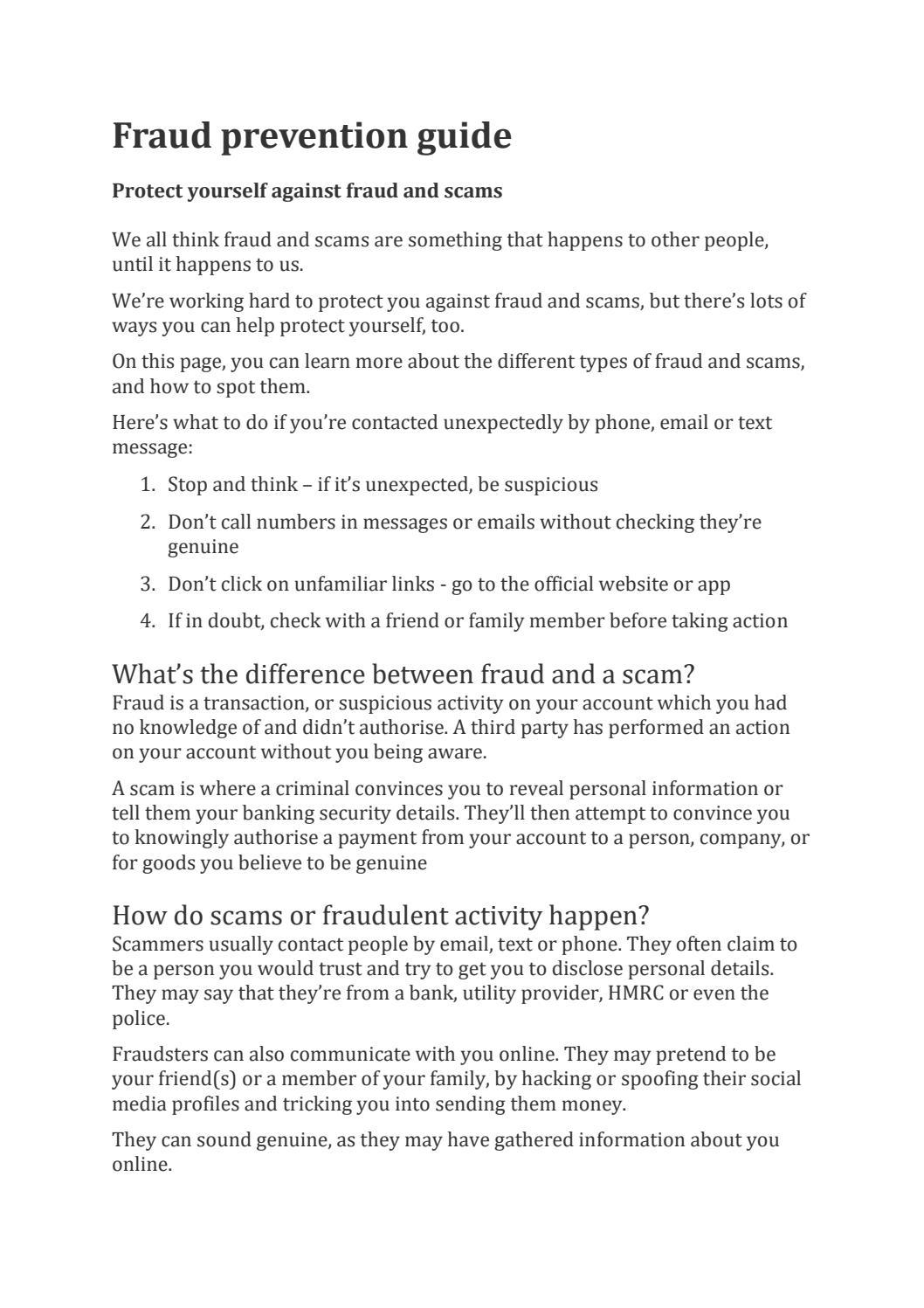 Fraud Prevention Guide by RMT Union - Issuu