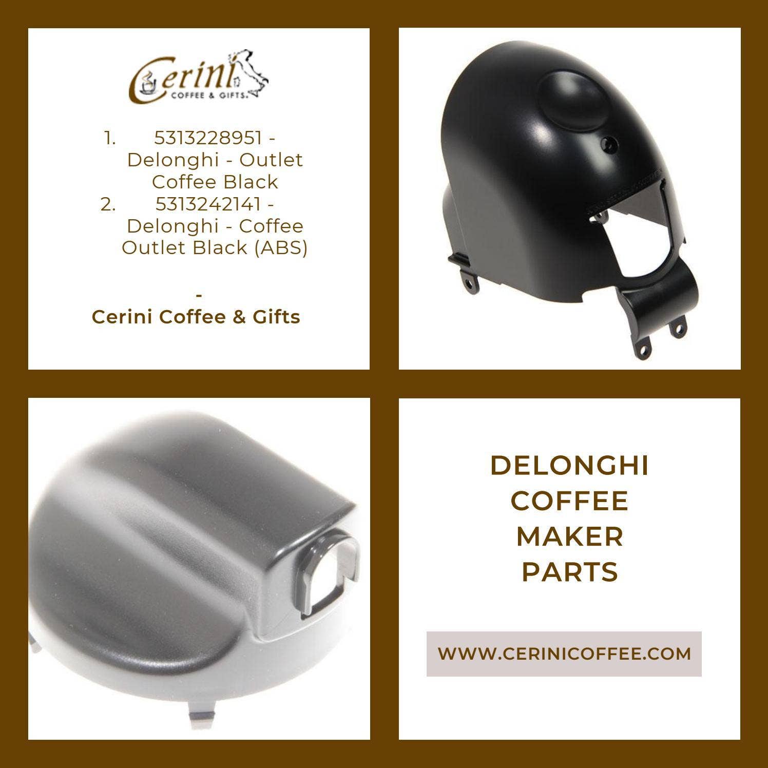 Delonghi Coffee Maker Parts | Cerini Coffee & Gifts by Cerini Coffee ...