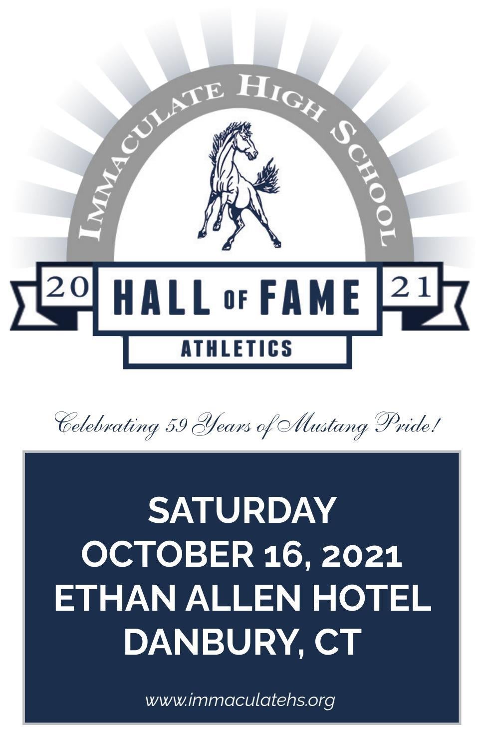 2021 Hall of Fame Program Induction Ceremony by Immaculate High School ...