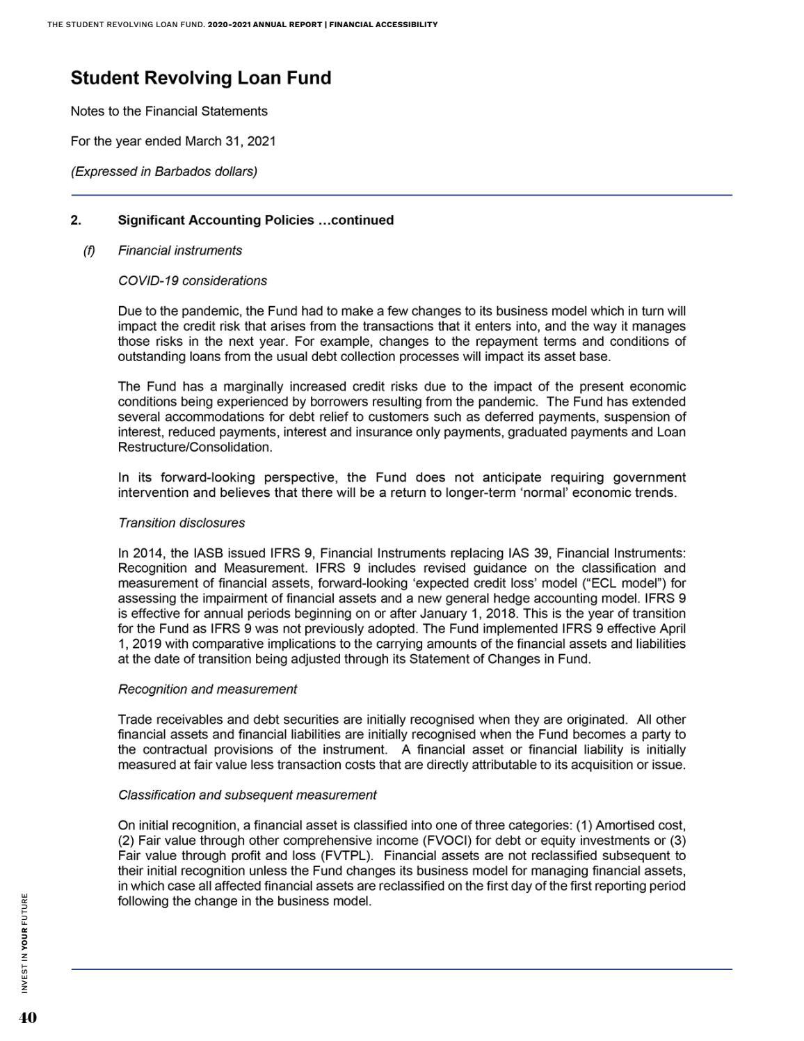 The Student Revolving Loan Fund Annual Report 2020 -2021 by Srlfdigital - Issuu