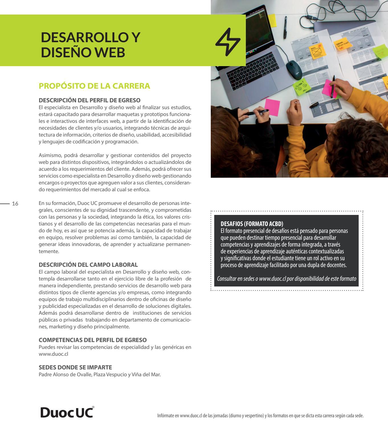 Desarrollo y Diseño Web by Duoc UC - Issuu