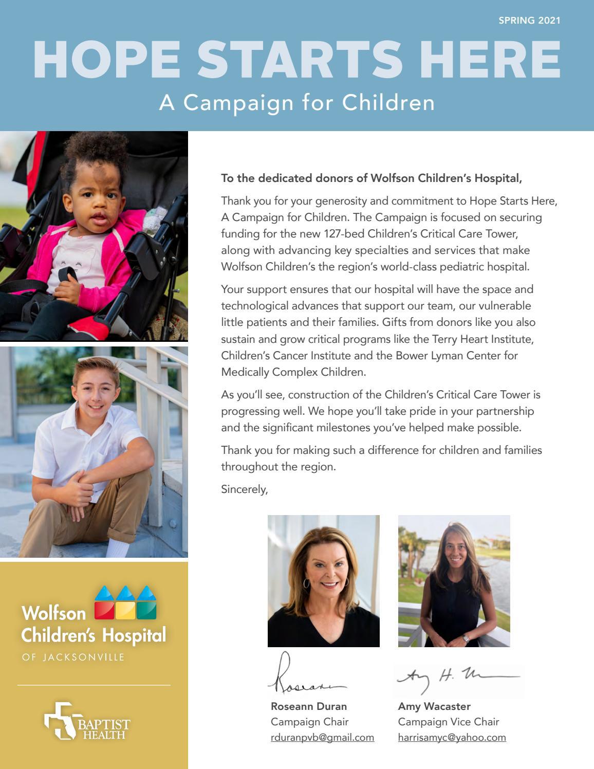 Hope Starts Here Campaign Newsletter by Molly Davidson - Issuu