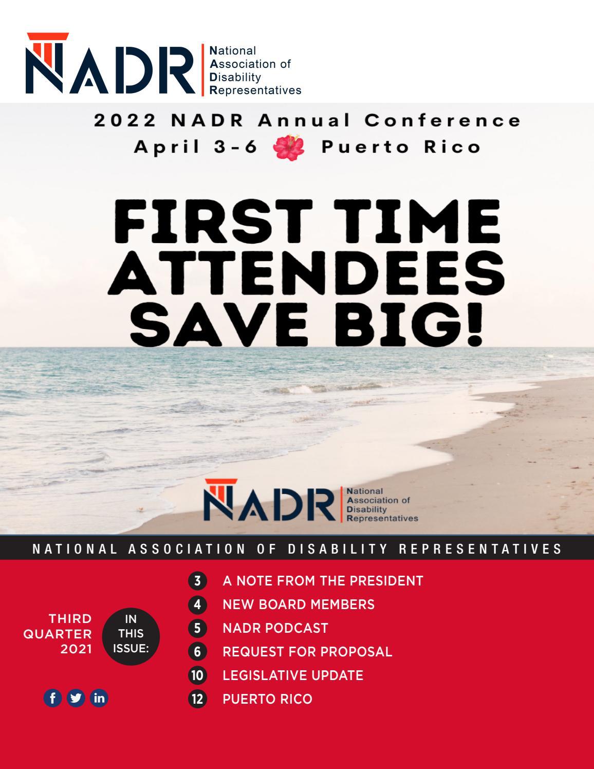 2021 NADR Q3 Newsletter by NADR - Issuu