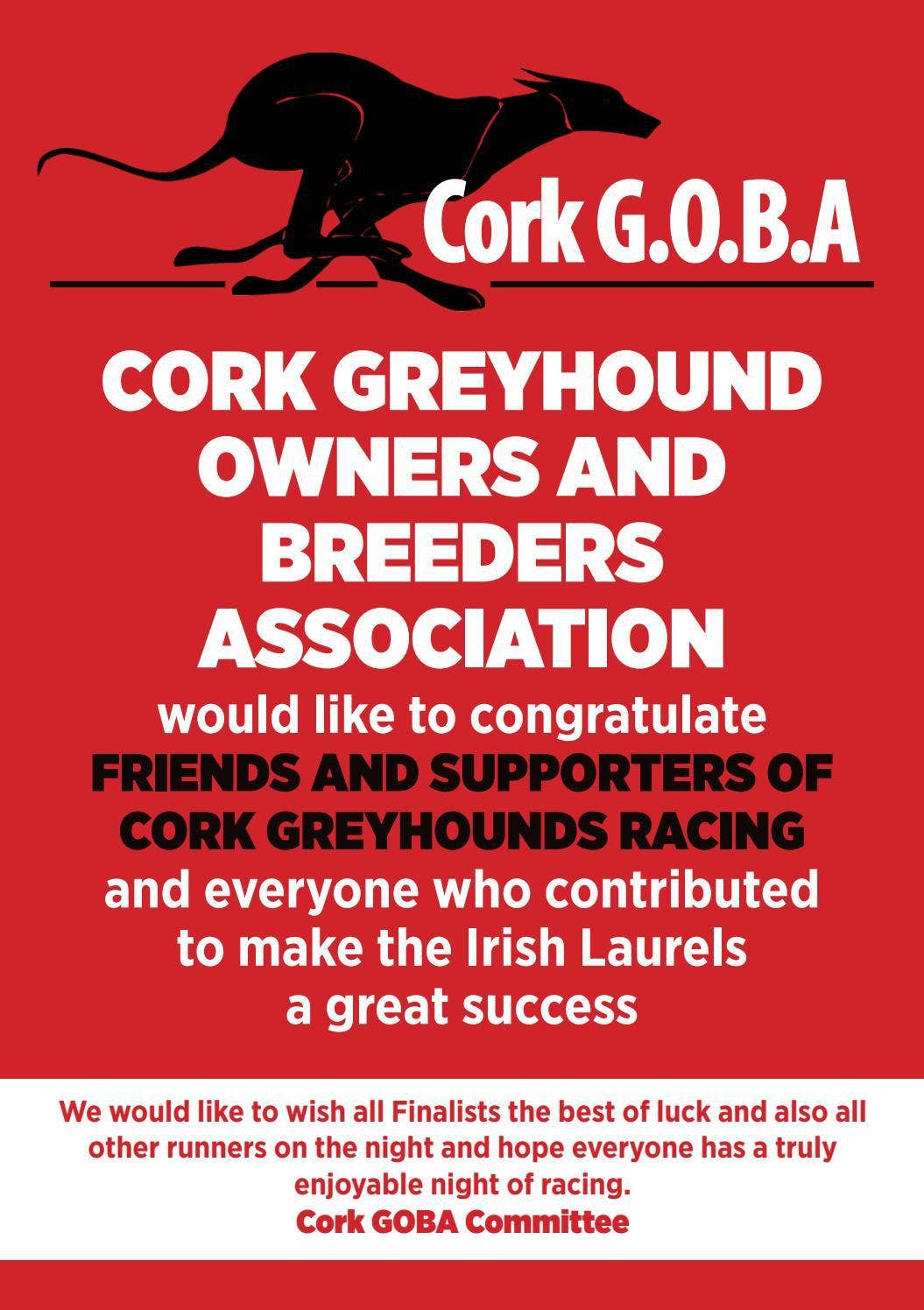 2021 Friends & Supporters of Cork Greyhound Racing Irish Laurels Final ...