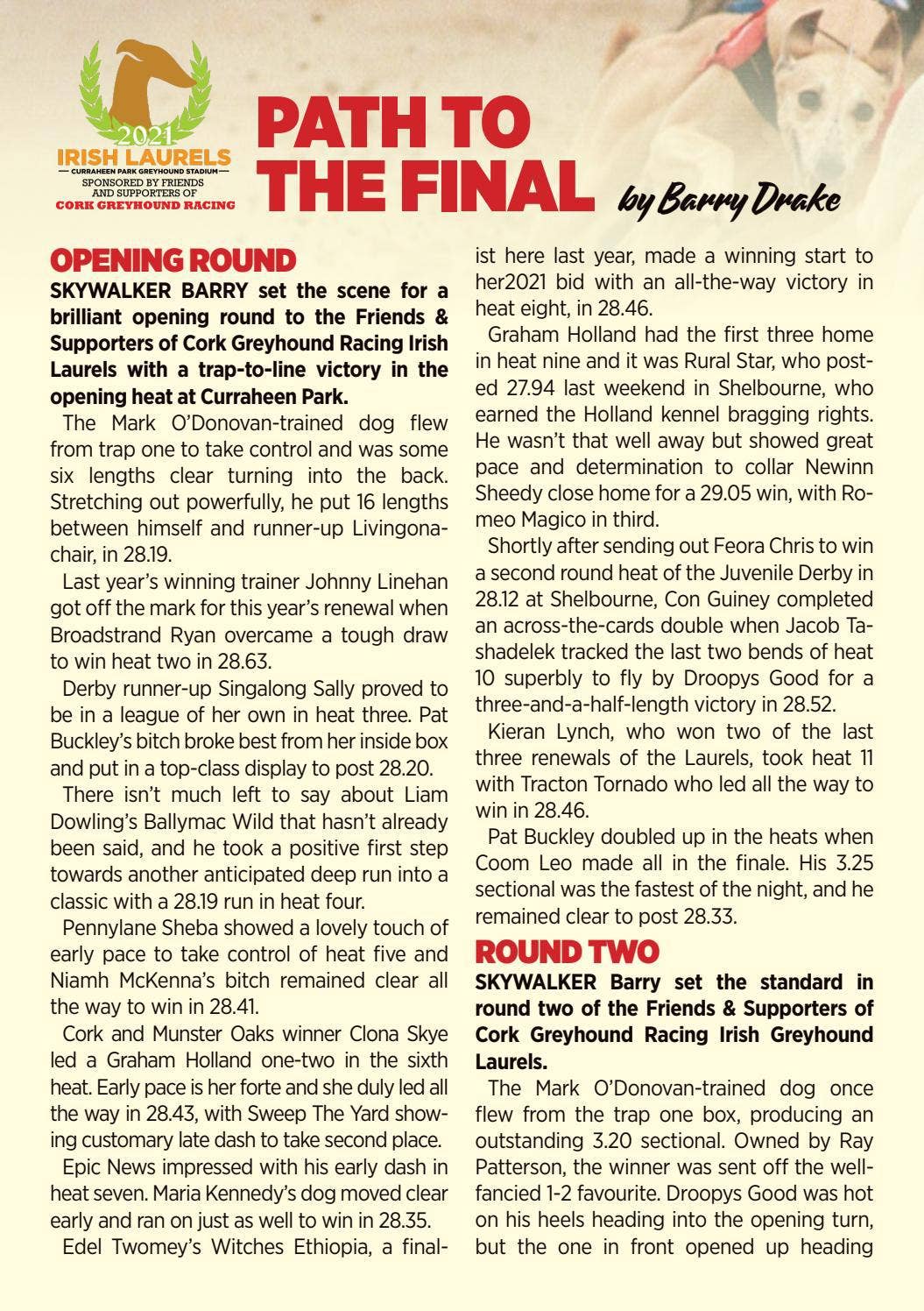 2021 Friends & Supporters of Cork Greyhound Racing Irish Laurels Final ...