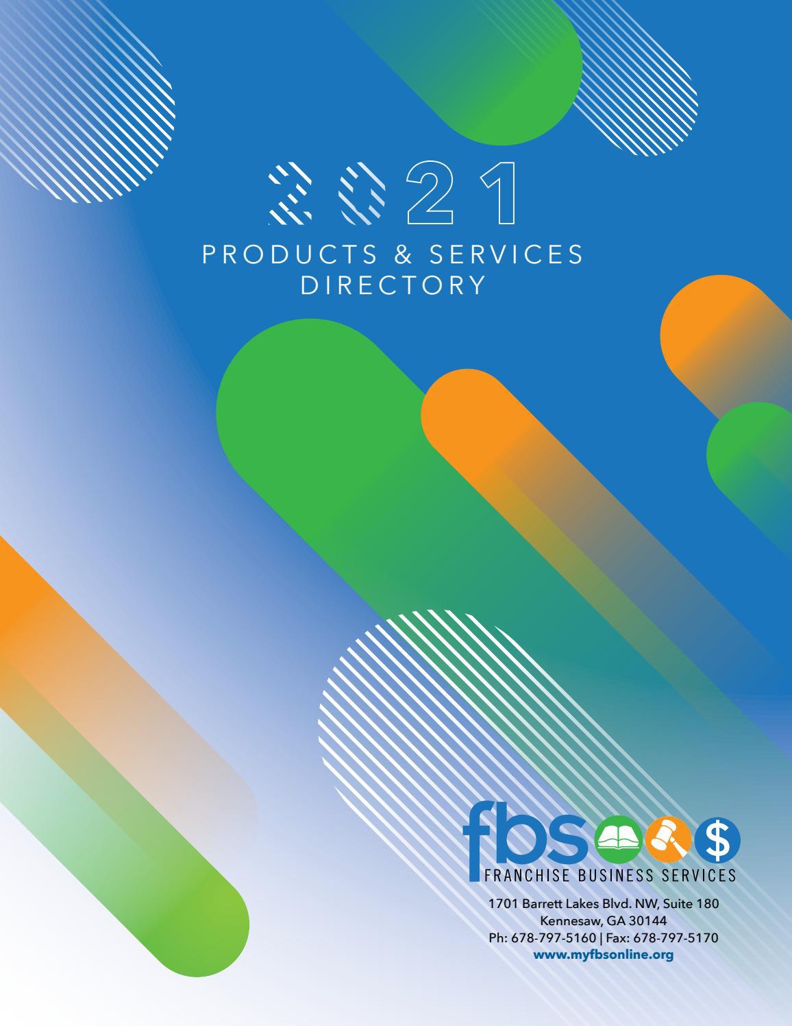 2021 FBS Products & Services Directory by myfbsonline - Issuu