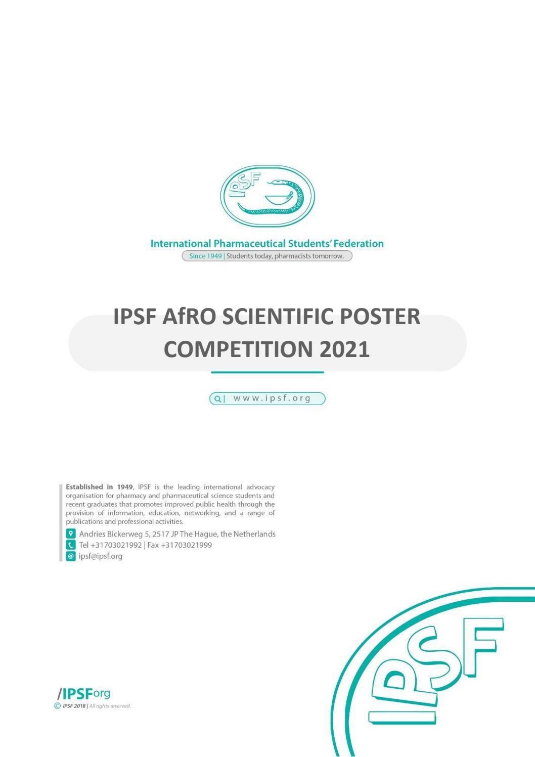 AMR SCIENTIFIC POSTER COMPETITION by IPSF AfRO - Issuu