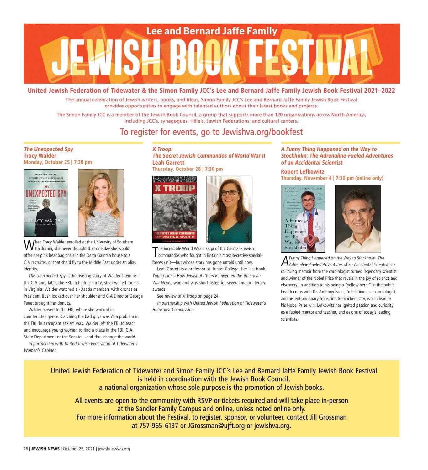 2021-2022 Lee and Bernard Jaffe Family Jewish Book Festival by United ...