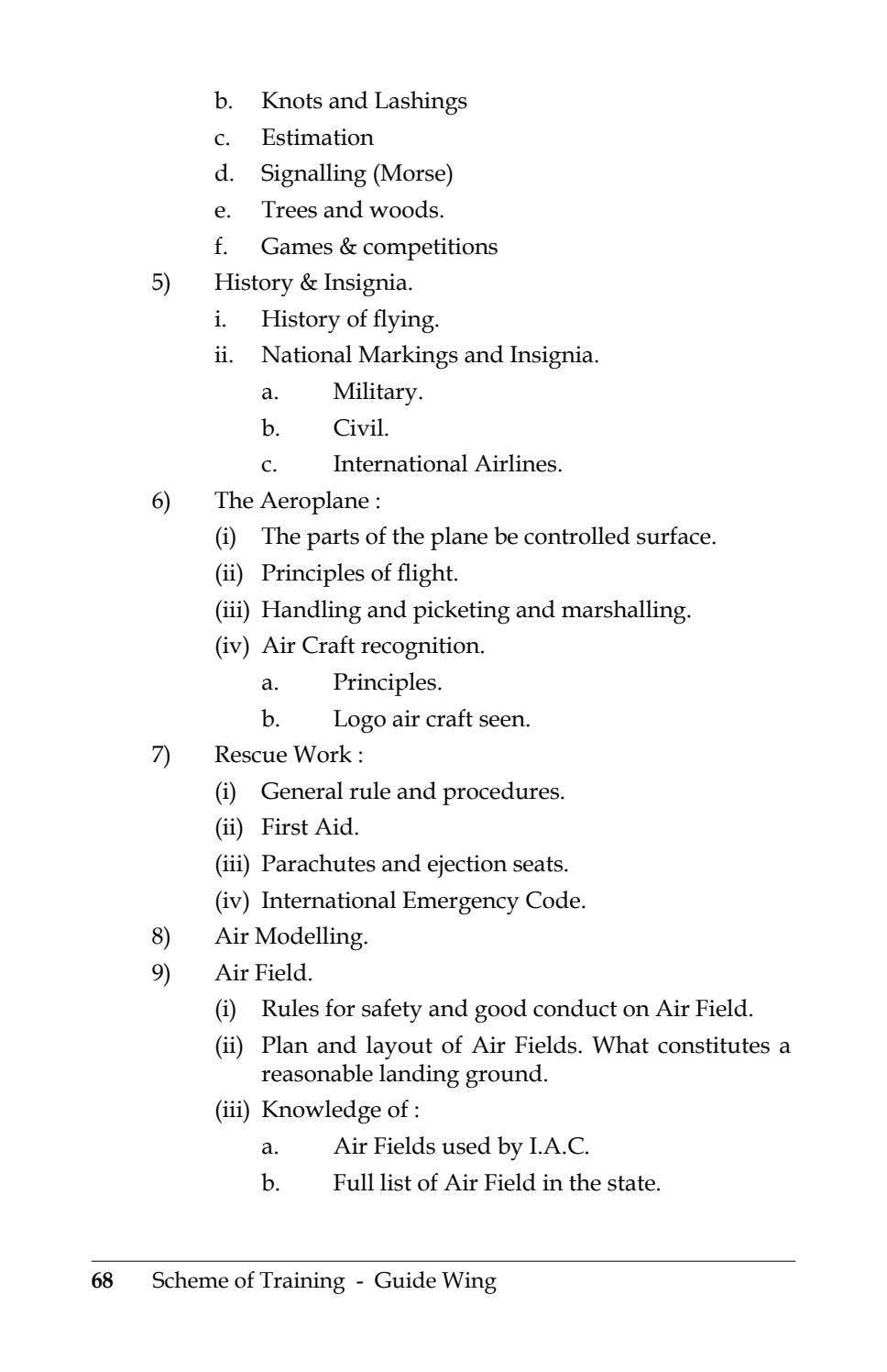 Scheme of Training Guide Wing by Bsg India - Issuu