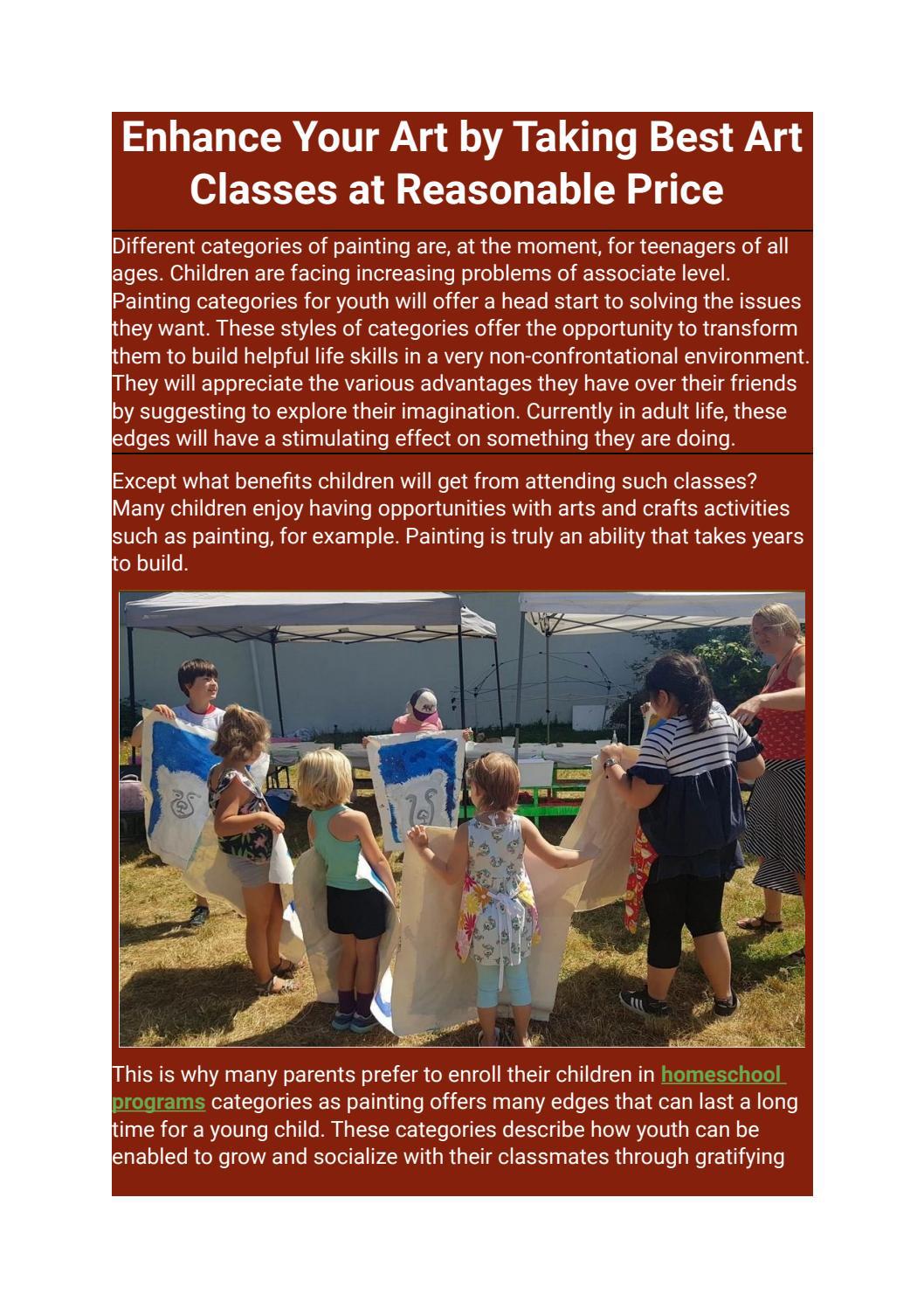 Enhance Your Art by Taking Best Art Classes at Reasonable Price by Art ...