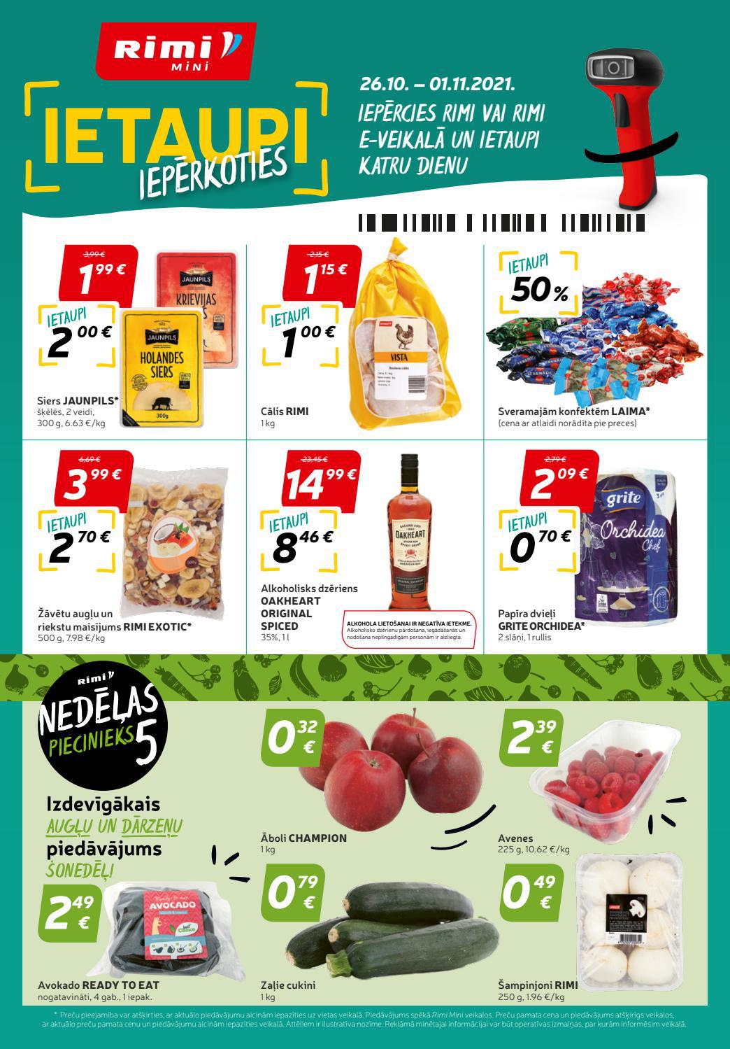 Rimi Mini piedāvājumi 26.10.-01.11.2021. by Rimi - Issuu