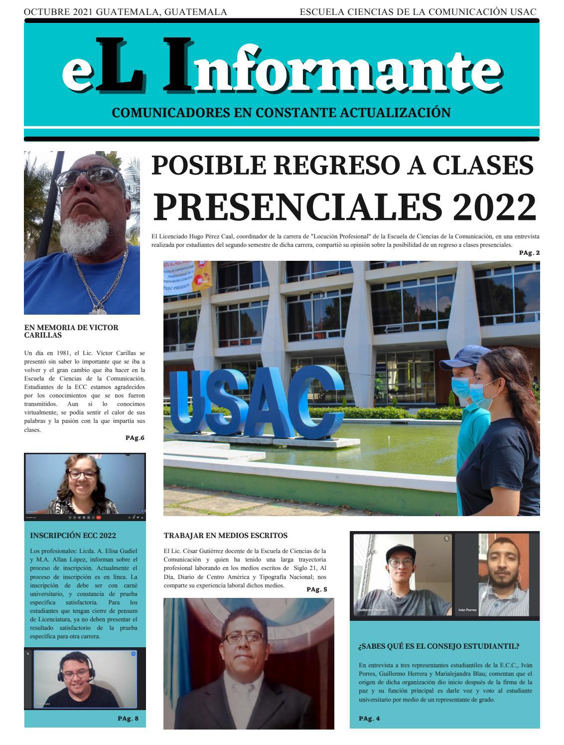 Periódico estudiantil / El informante by Brandon Higueros - Issuu