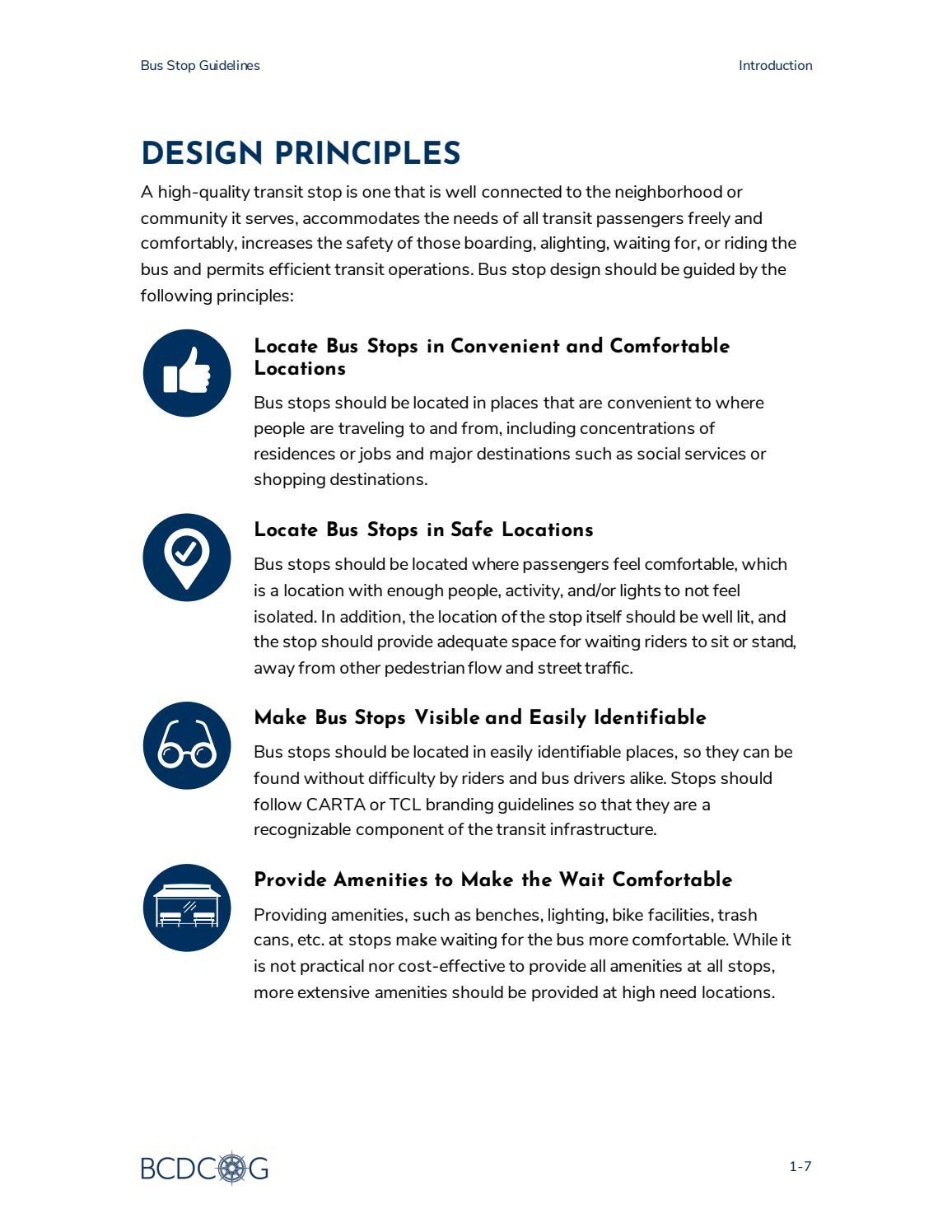 Transit and Bus Stop Design Guidelines by BCDCOG - Issuu