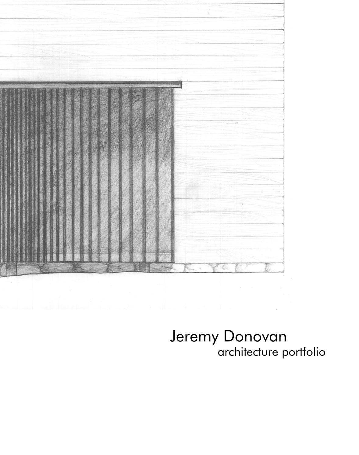 Jeremy Donovan Portfolio 2019 by jdonovan - Issuu