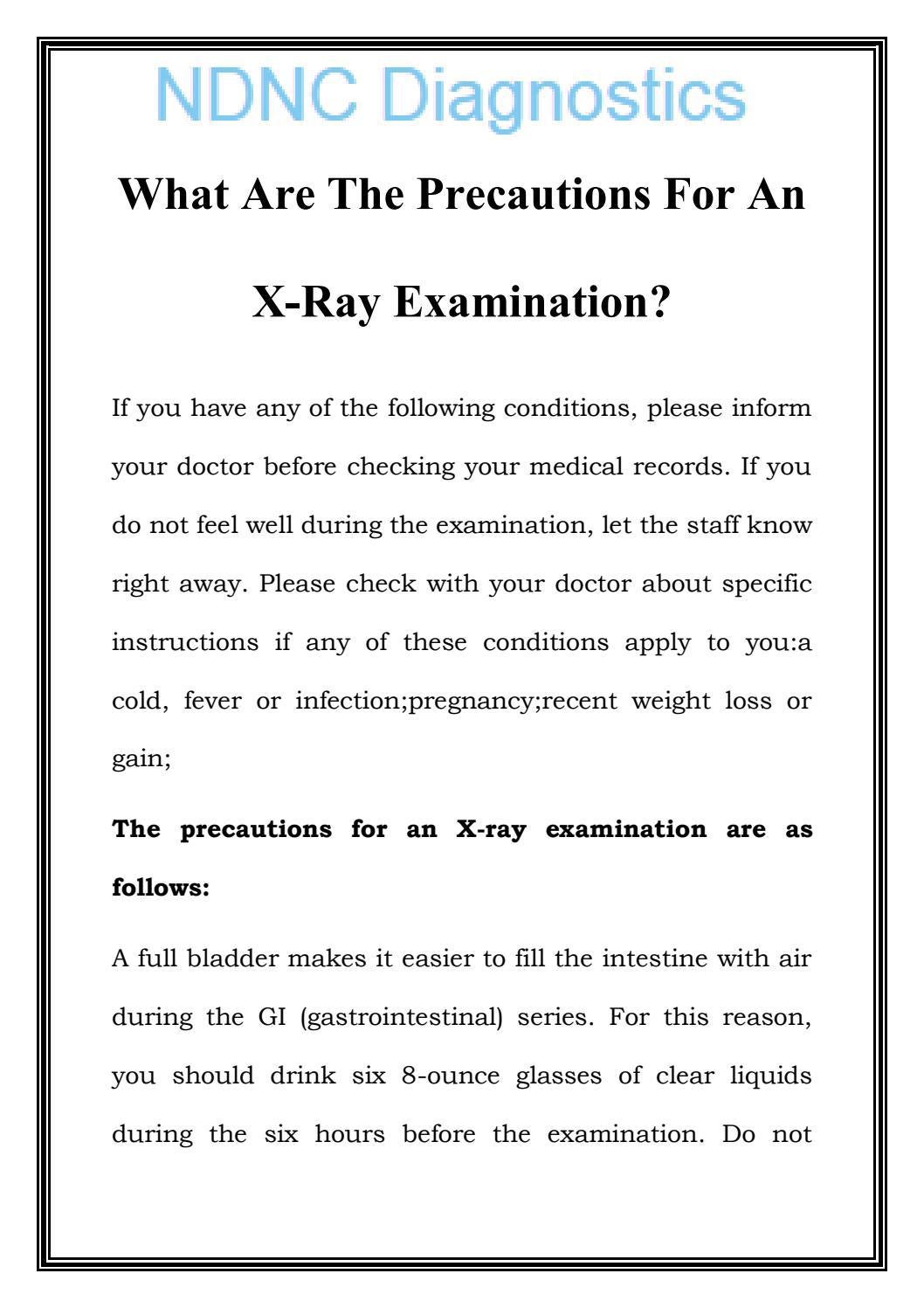 X RAY In Dwarka Call-+91-9870270483 by NDNC Diagnostics - Issuu