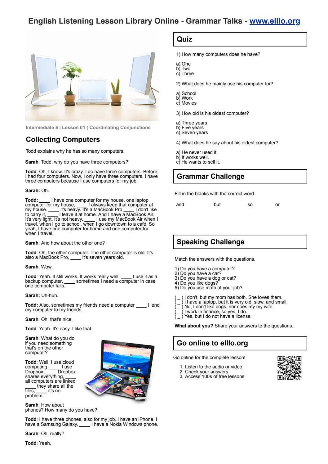 ELLLO Grammar Conversations - B2 - High Intermediate by English ...