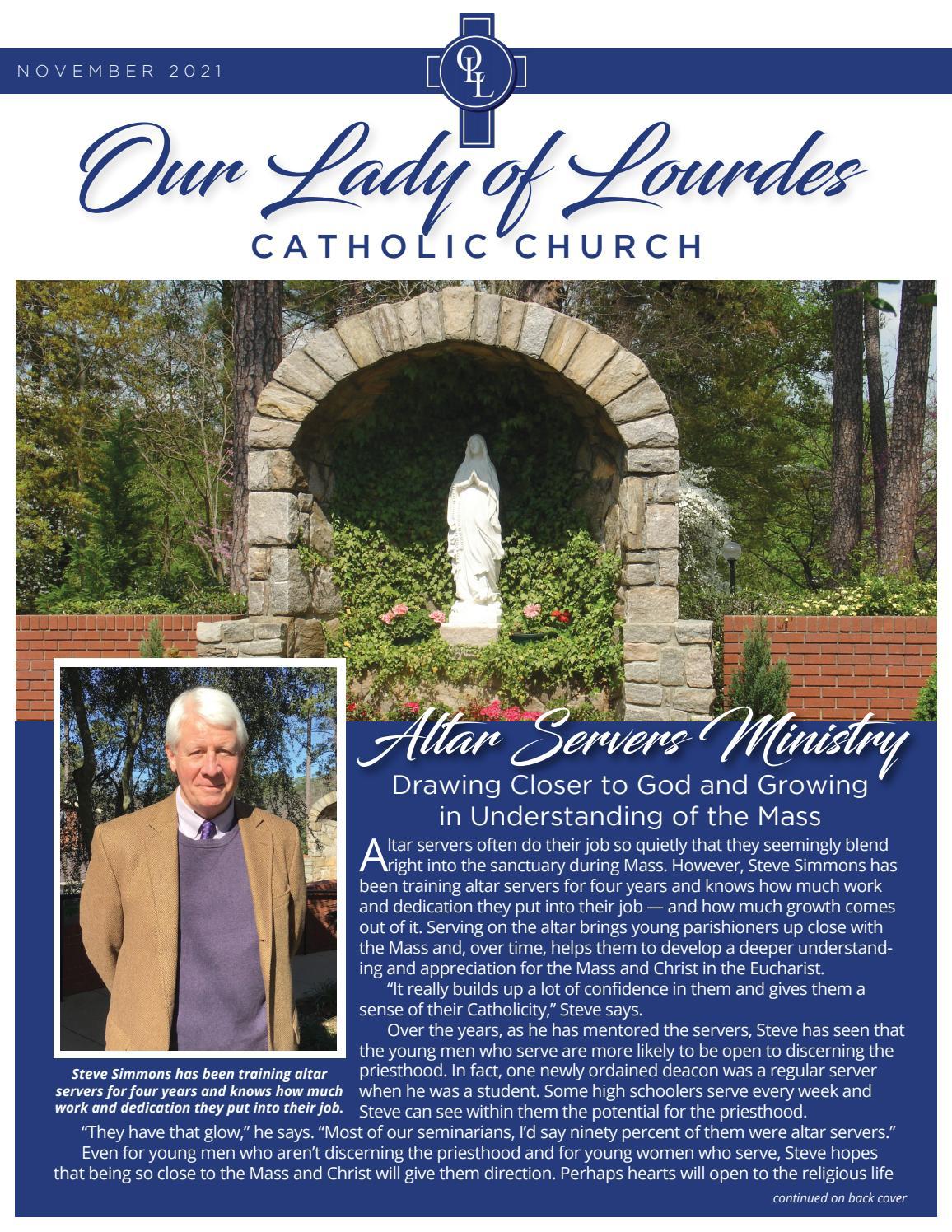 Our Lady of Lourdes Catholic Church Newsletter — November 2021 by ...