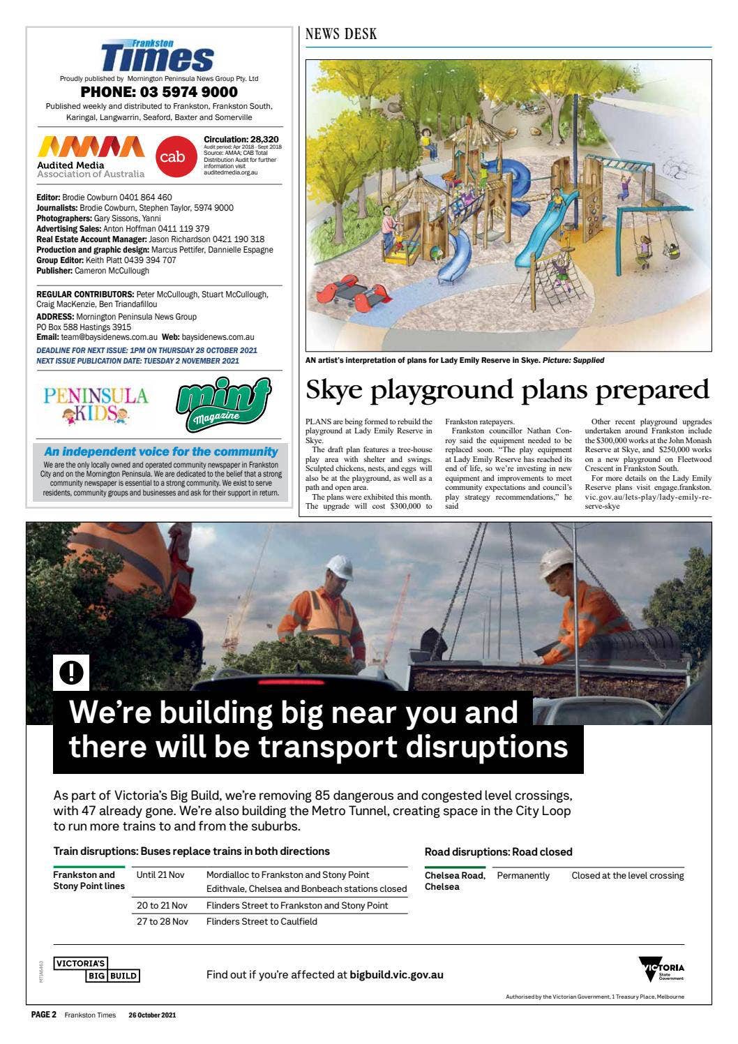 Frankston Times 26 October 2021 by Mornington Peninsula News Group - Issuu