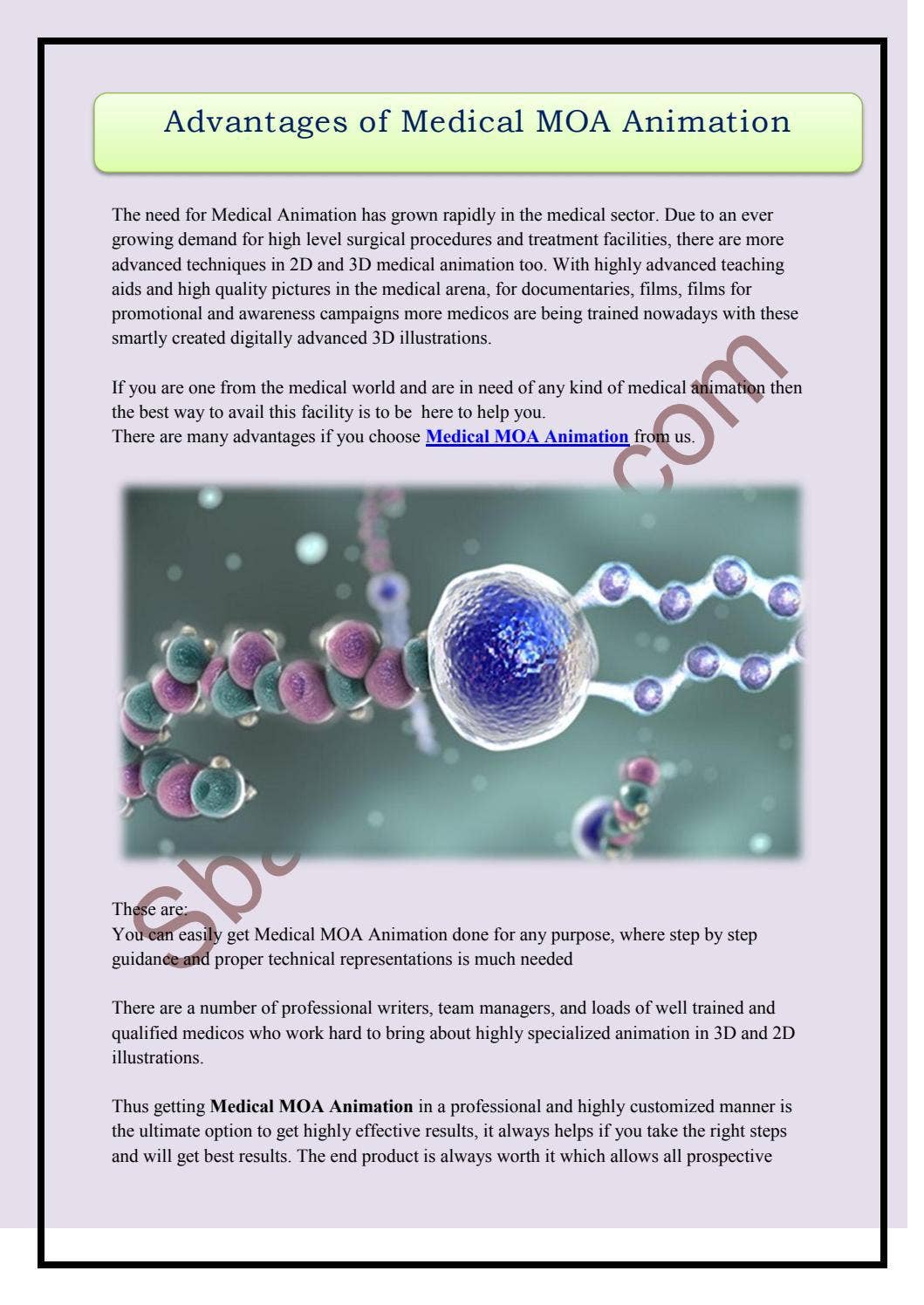 Advantages of Medical MOA Animation by sbanimation - Issuu