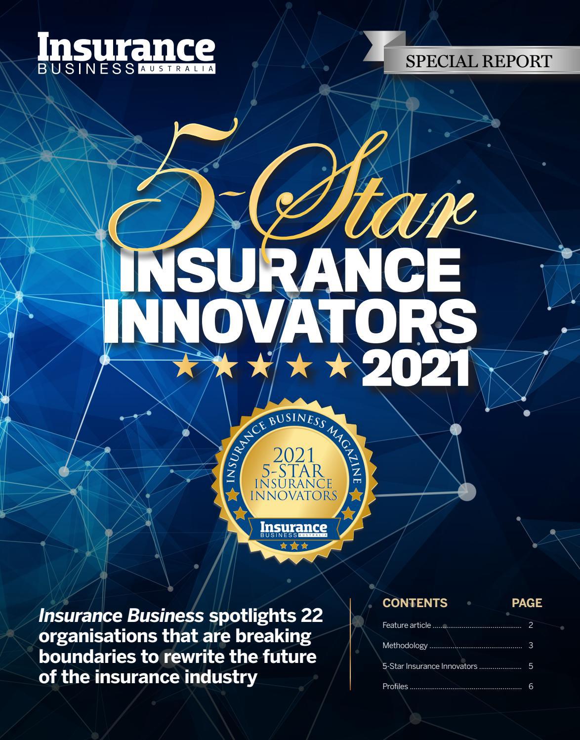 IB Australia 5-Star Insurance Innovators 2021 by Key Media - Issuu