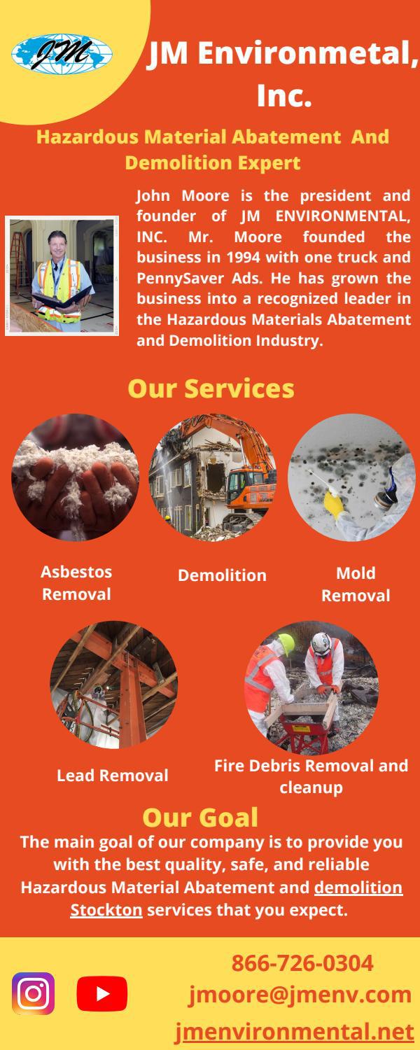 Hazardous Material Abatement And Demolition Expert- JM Environmental ...