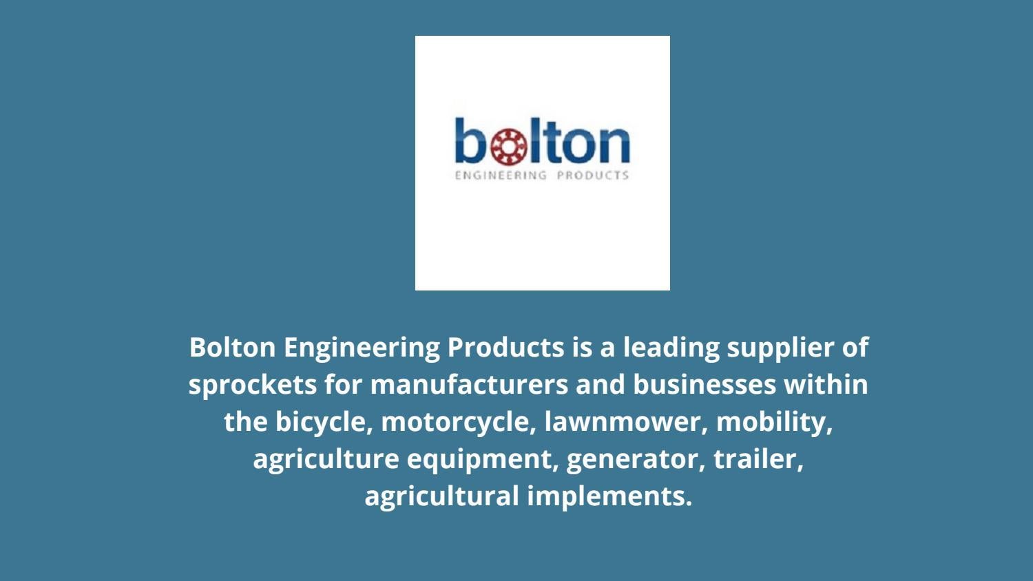 Sprockets in UK - Bolton Engineering Products by bolton engineering ...