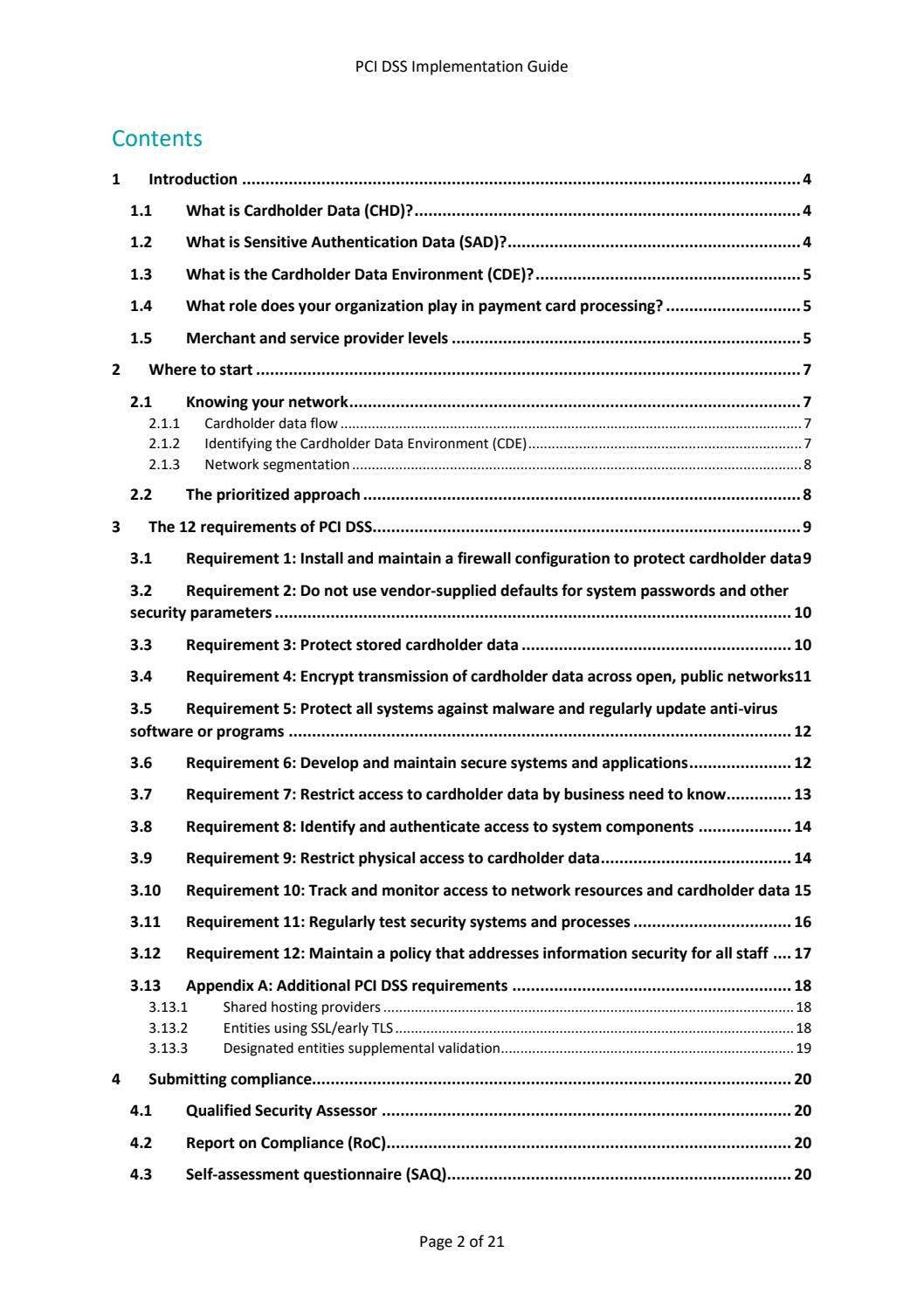 CERTIKIT PCI DSS Implementation Guide v6 by CertiKit Limited - Issuu