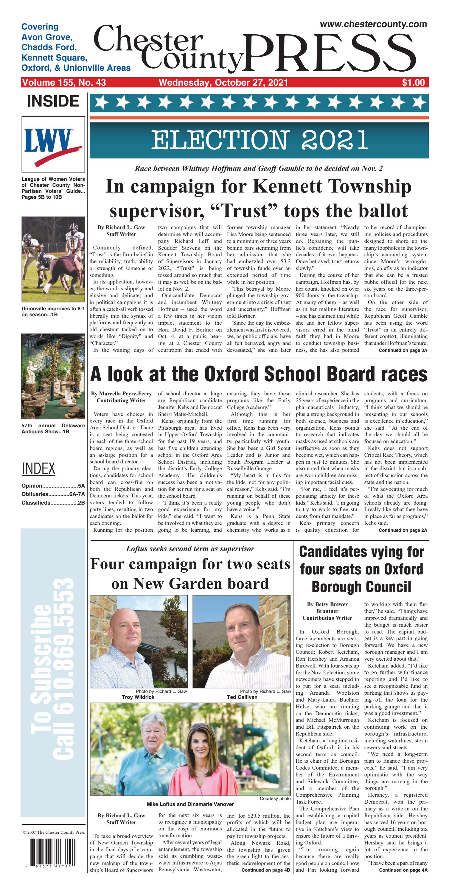 Chester County Press 10-27-2021 Edition by Ad Pro Inc. - Issuu