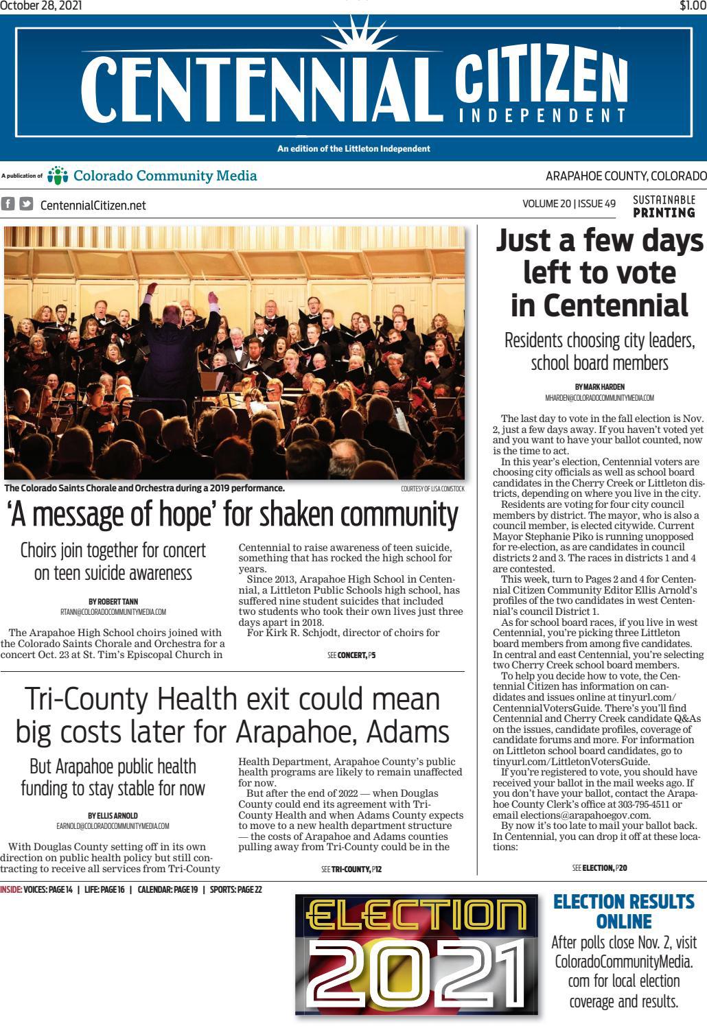Centennial Citizen 102821 by Colorado Community Media - Issuu